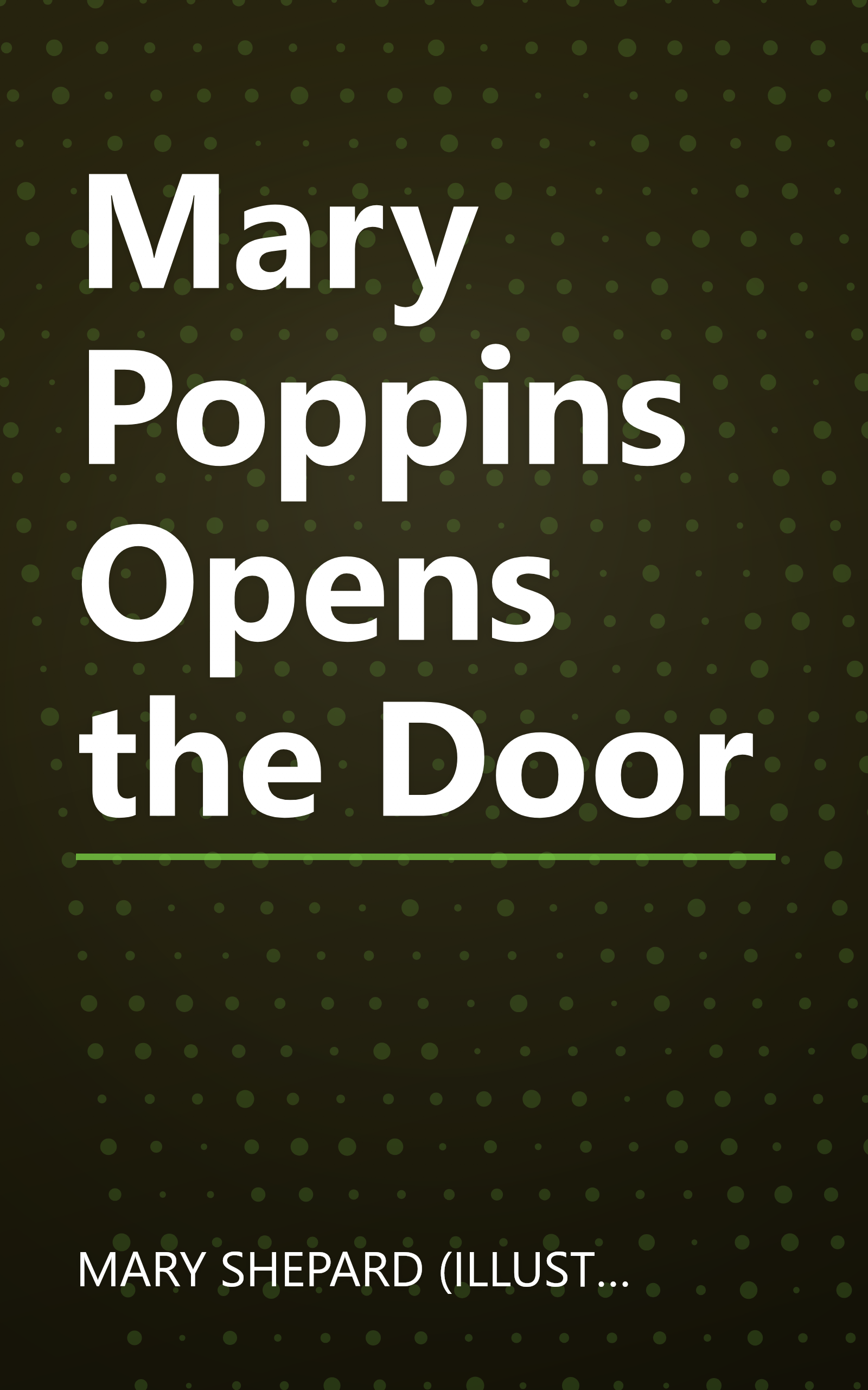 Mary Poppins Opens the Door book cover