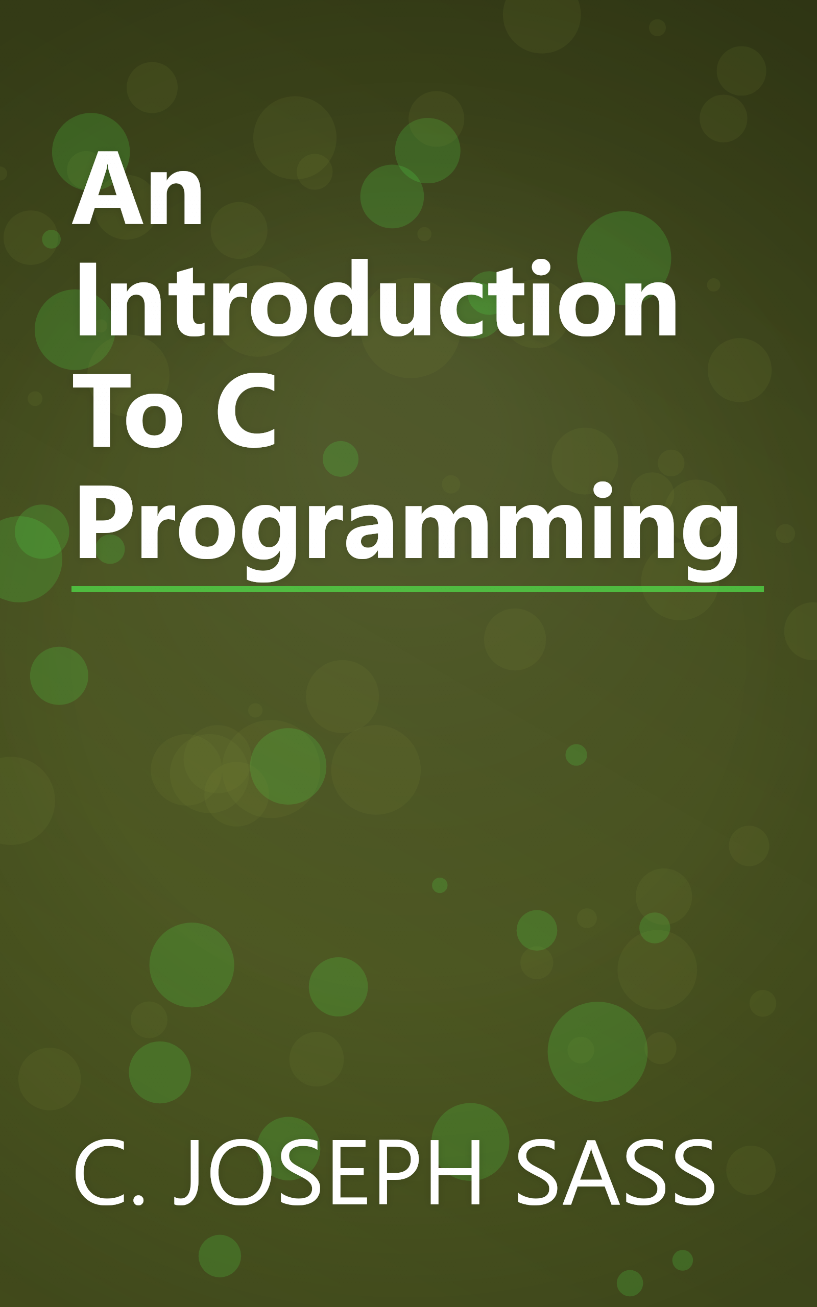 An Introduction To C Programming book cover