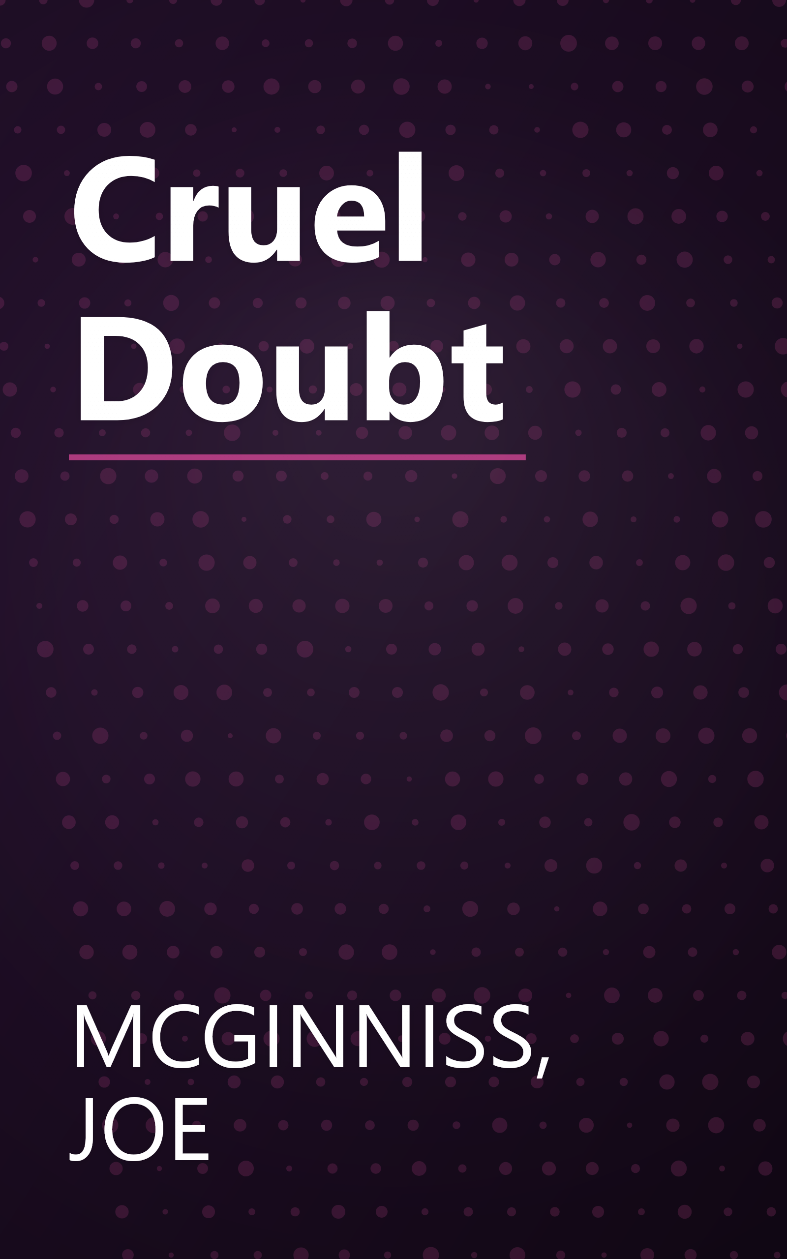 Cruel Doubt book cover