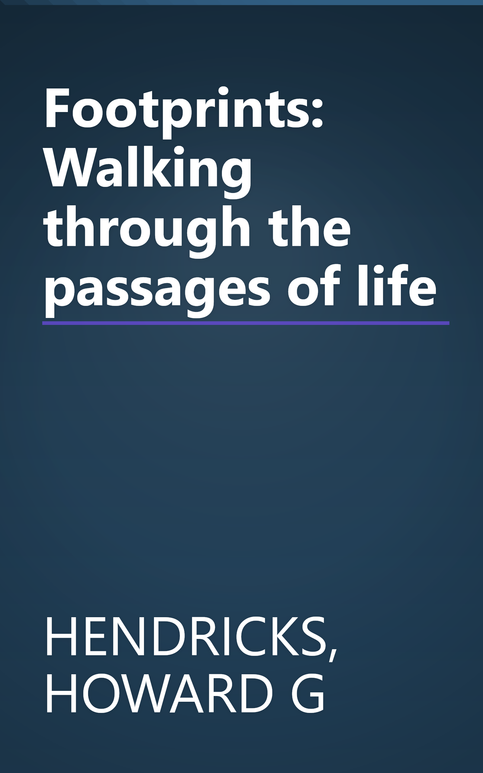 Footprints: Walking through the passages of life book cover