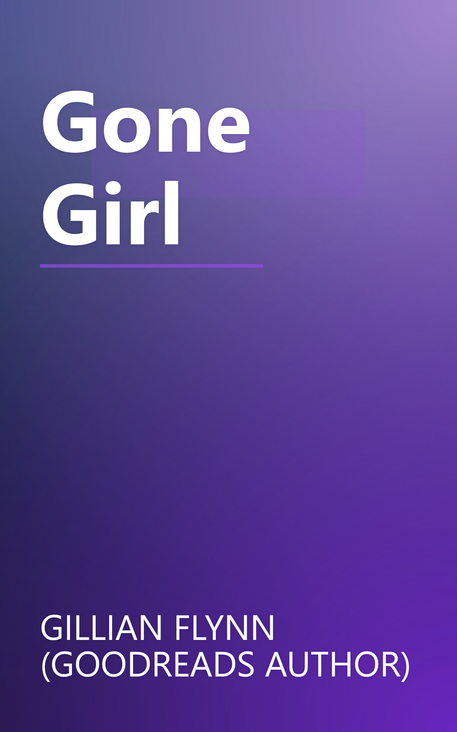 Gone Girl book cover