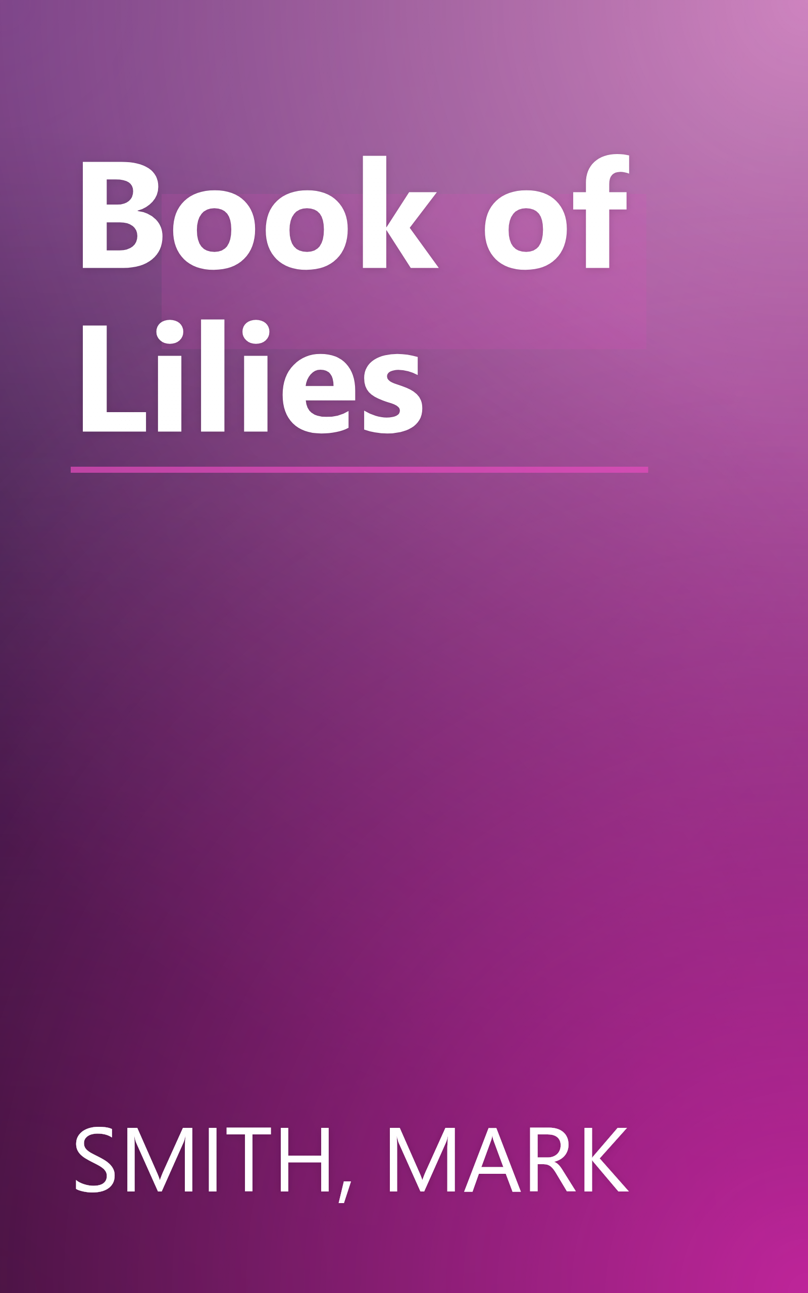 Book of Lilies book cover
