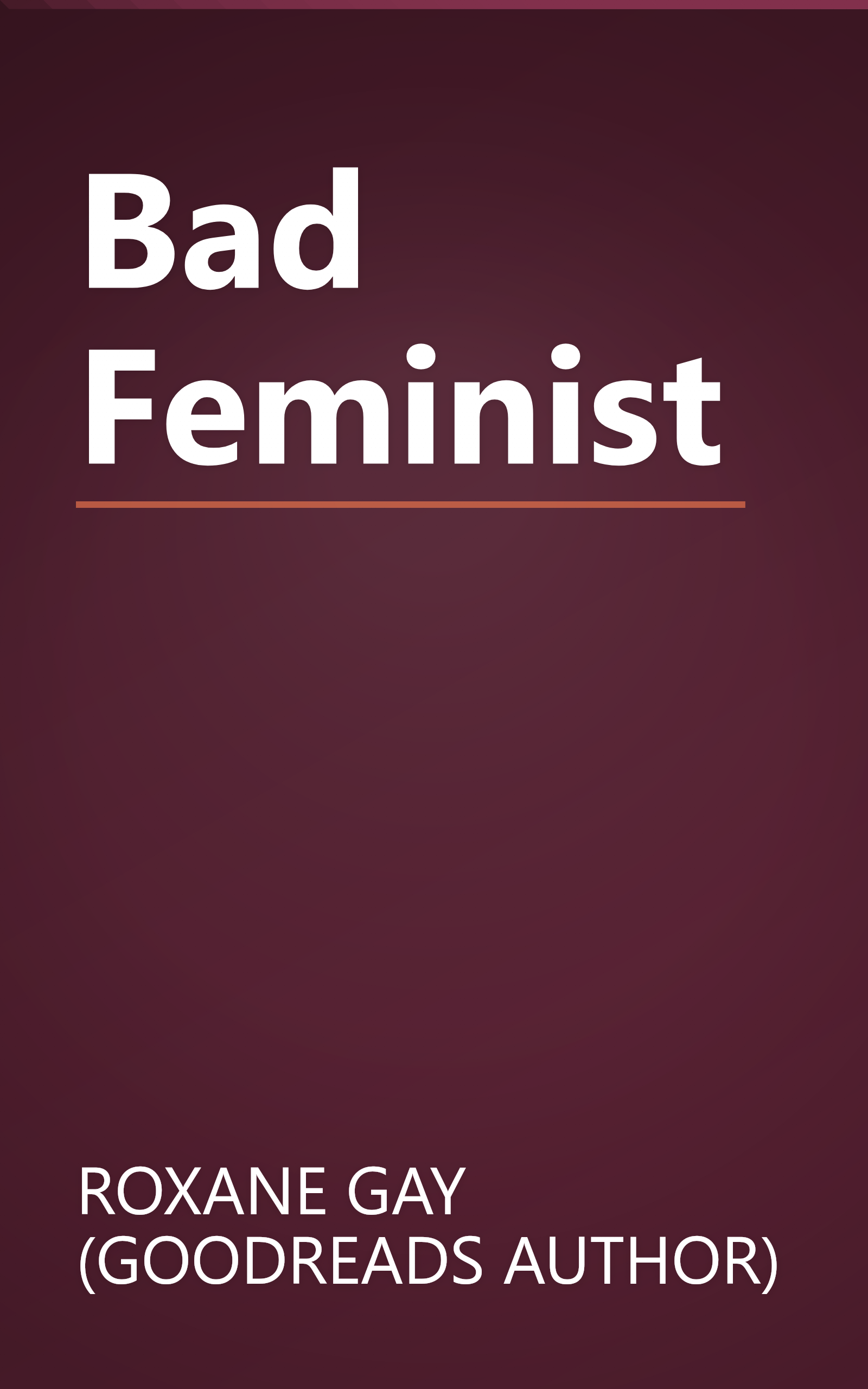 Bad Feminist book cover