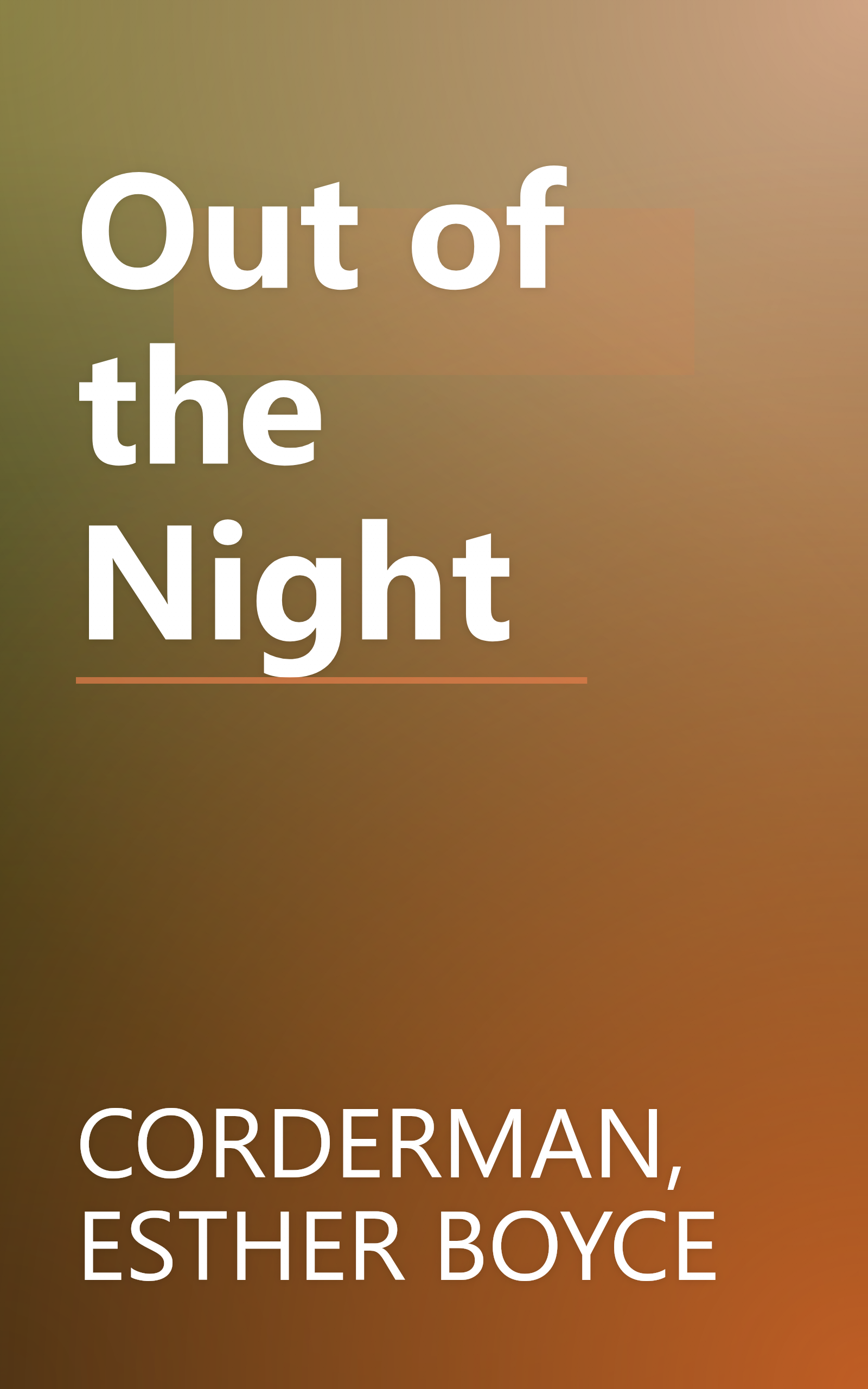 Out of the Night book cover