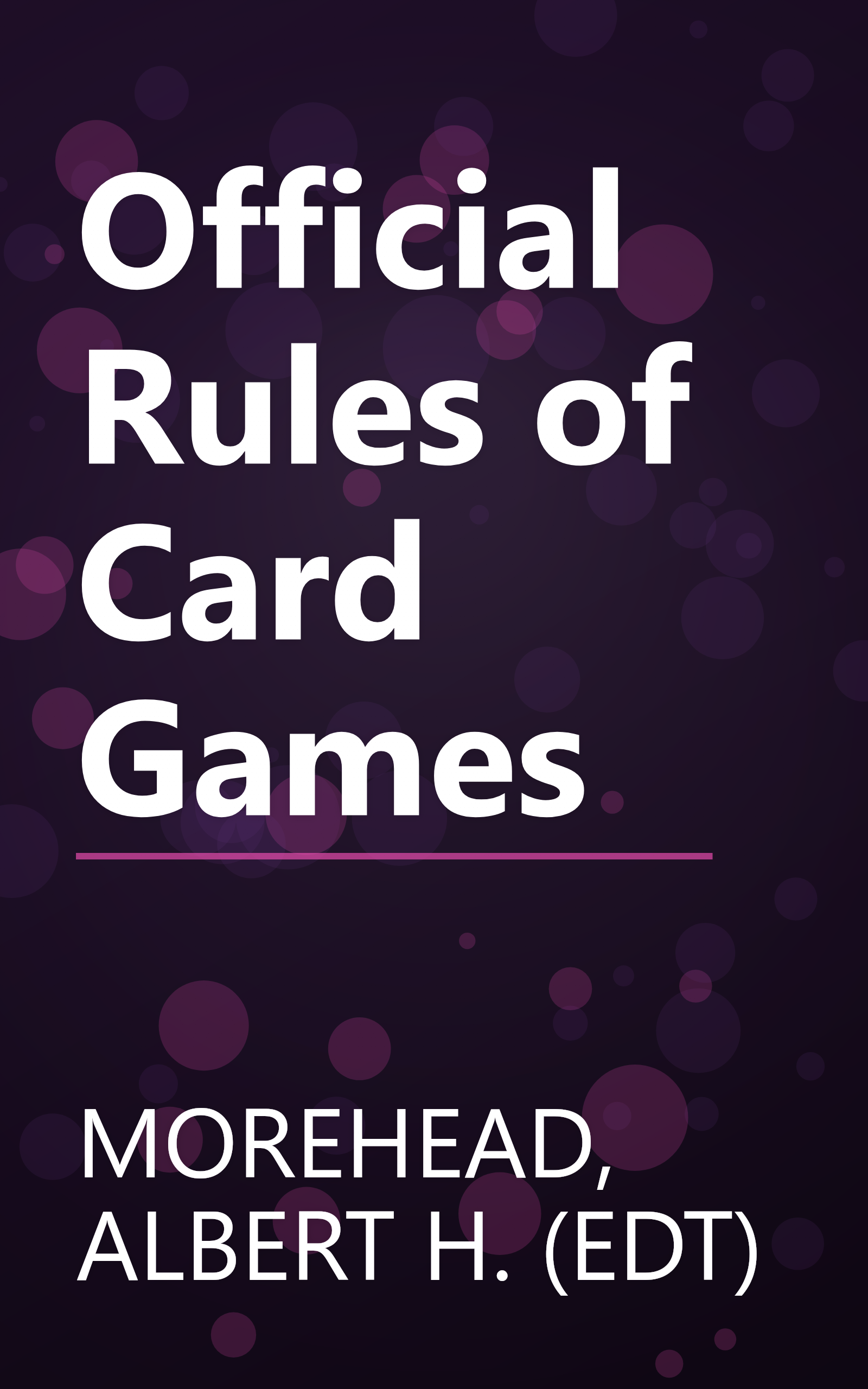 Official Rules of Card Games book cover