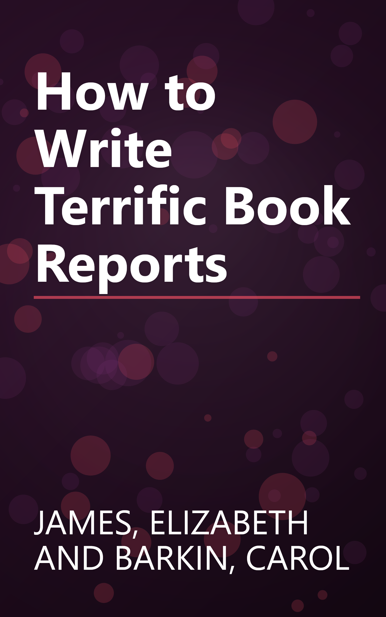 How to Write Terrific Book Reports book cover