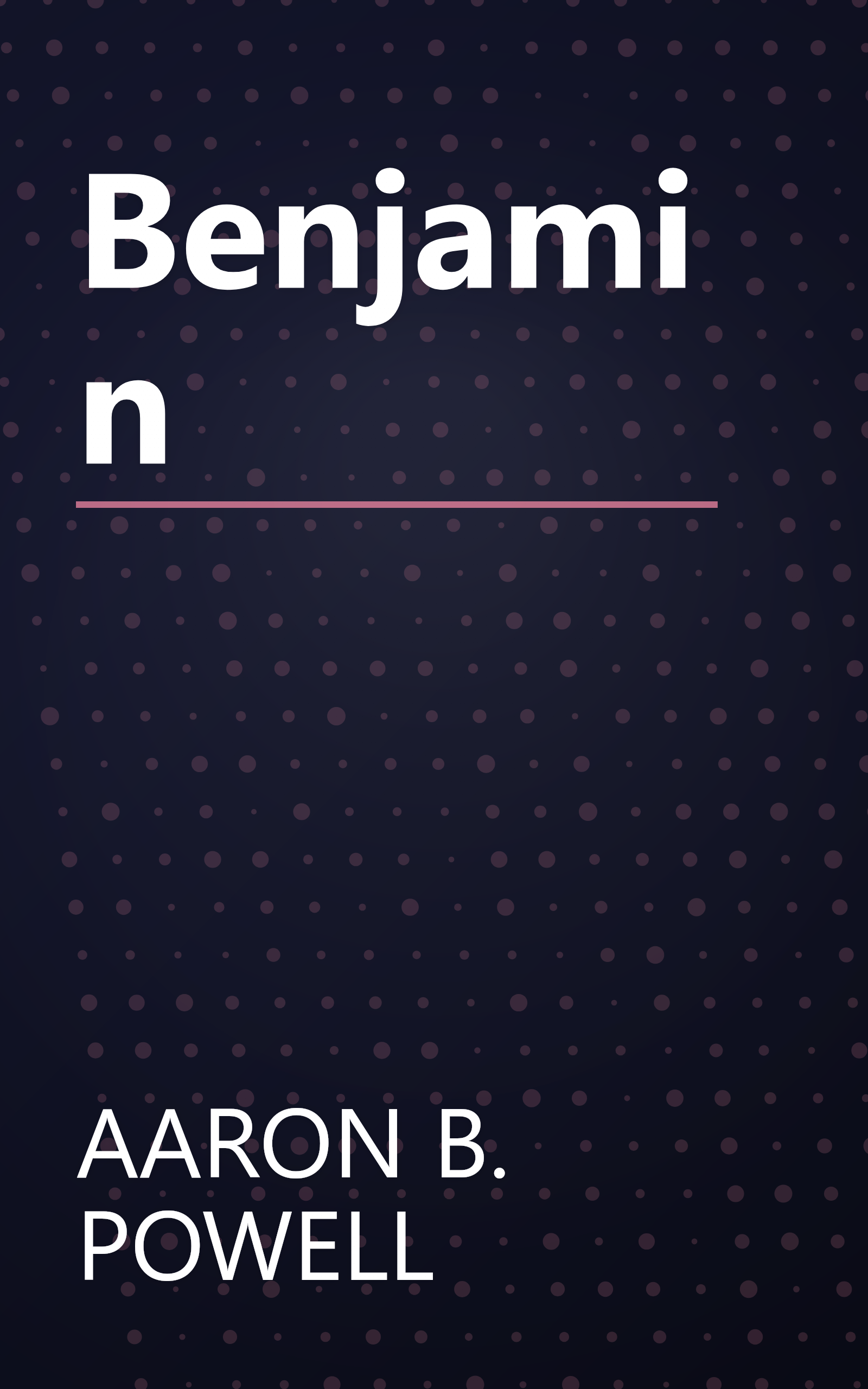 Benjamin book cover