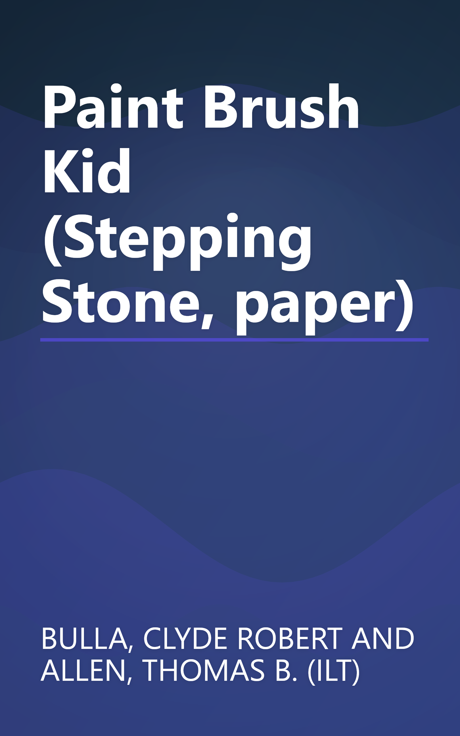 Paint Brush Kid (Stepping Stone, paper) book cover