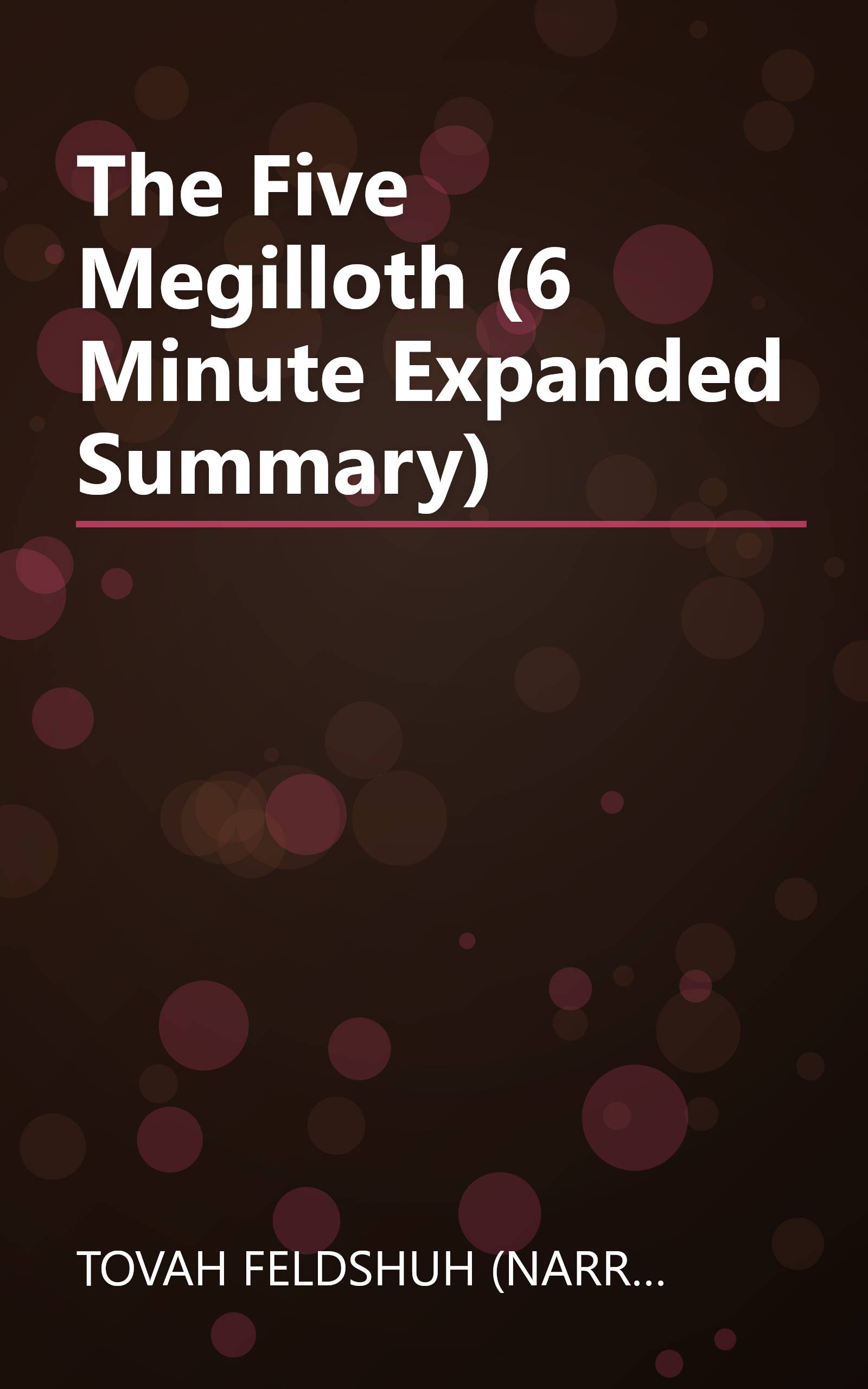 The Five Megilloth (6 Minute   Expanded Summary) book cover