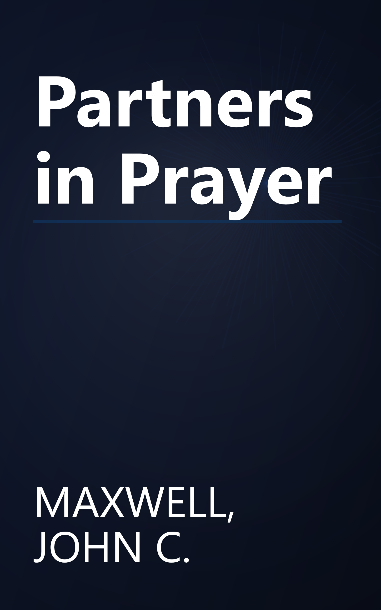 Partners in Prayer book cover