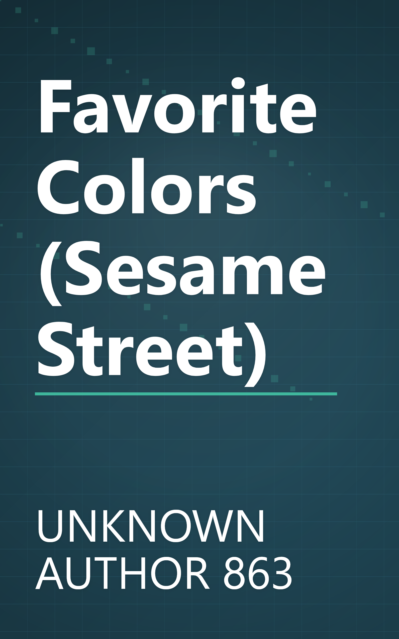 Favorite Colors (Sesame Street) book cover
