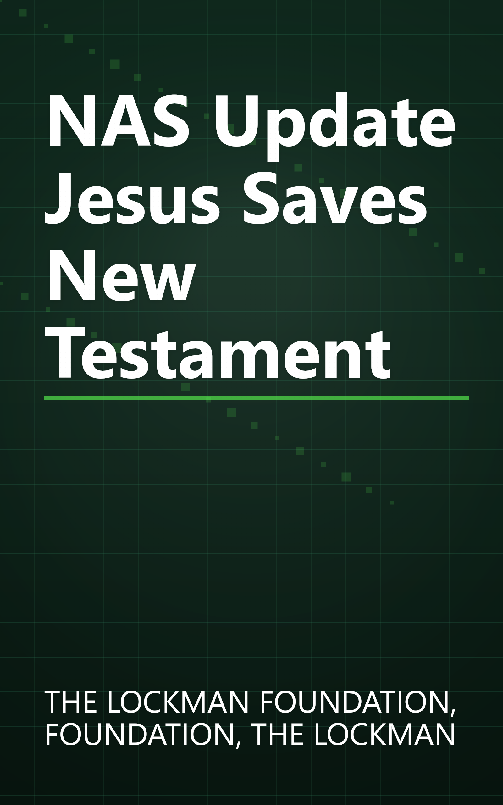 NAS Update Jesus Saves New Testament book cover