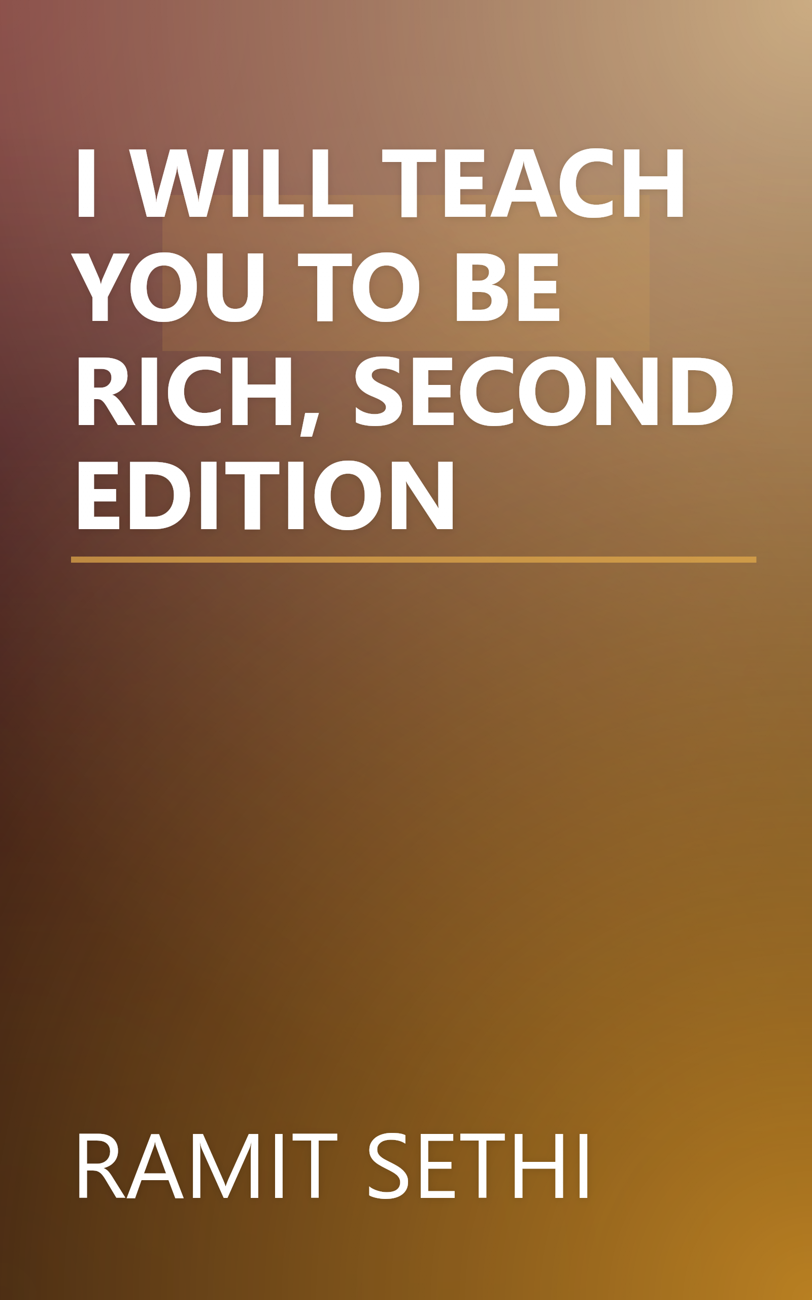 I WILL TEACH YOU TO BE RICH, SECOND EDITION book cover