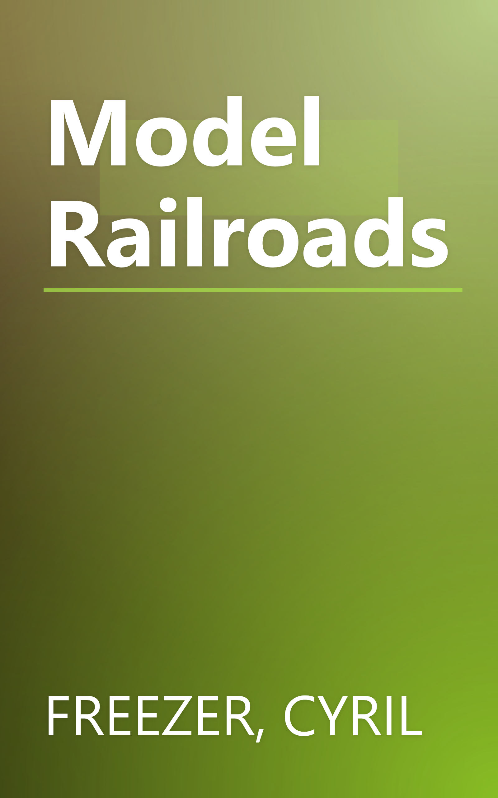 Model Railroads book cover