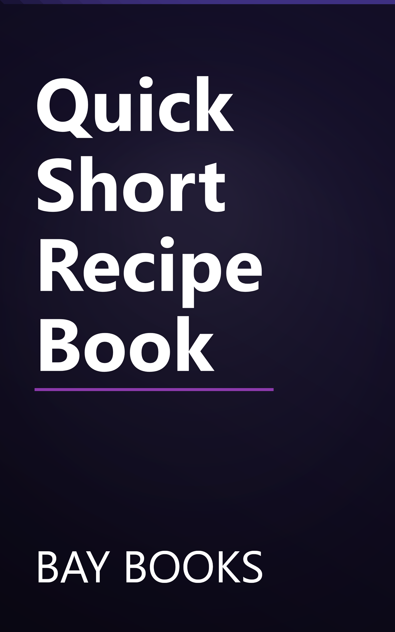 Quick Short Recipe Book book cover