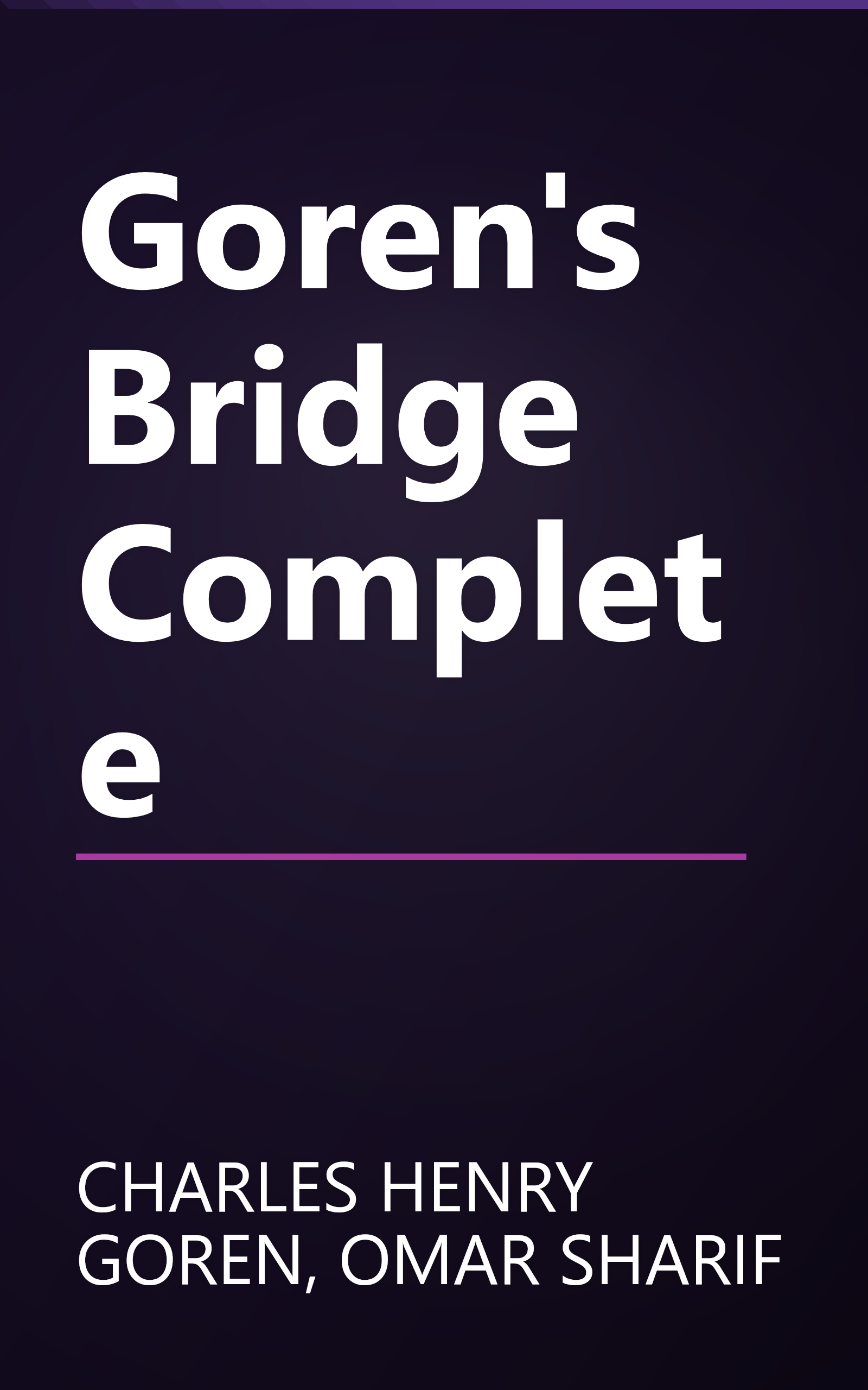Goren's Bridge Complete book cover