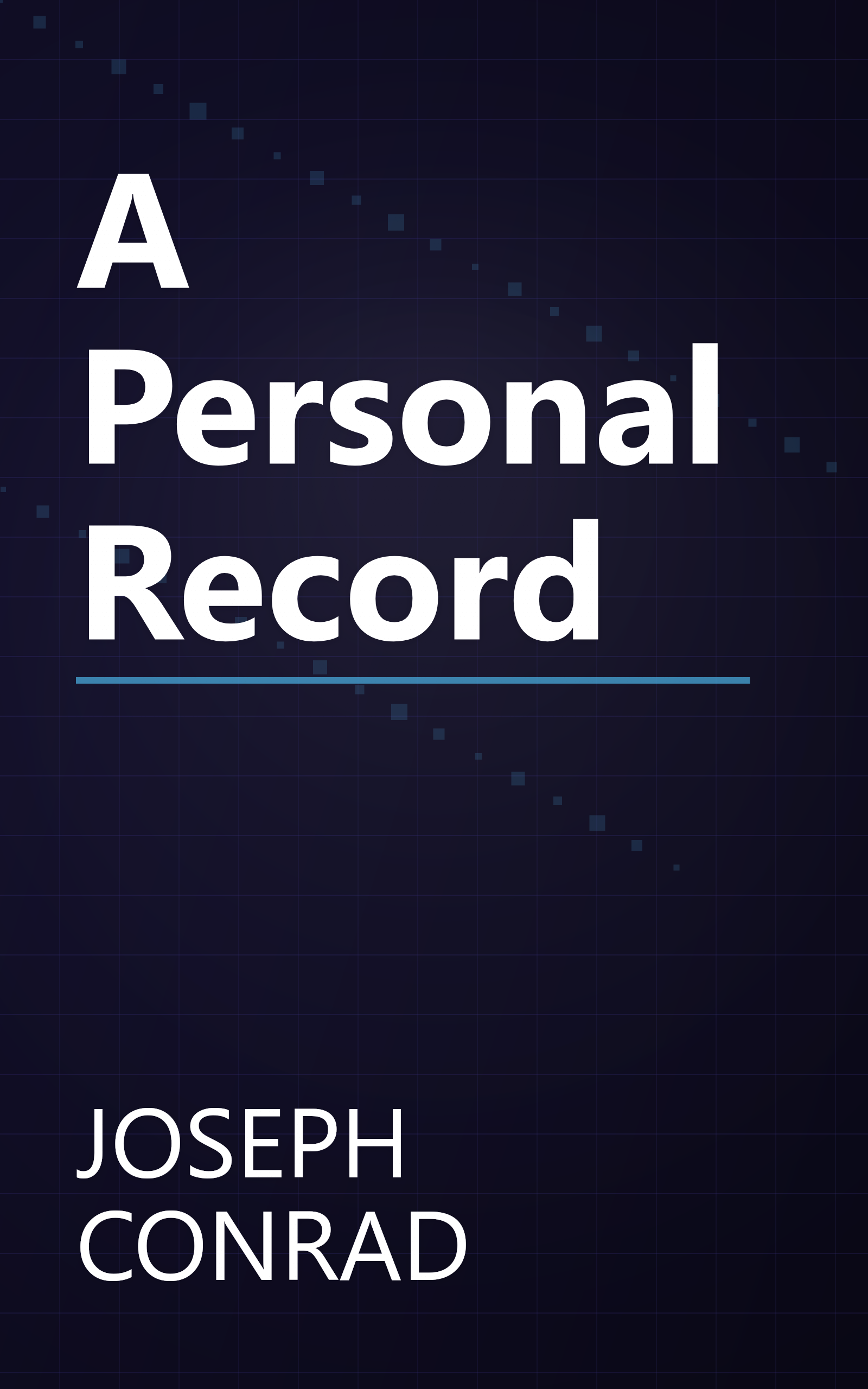 A Personal Record book cover