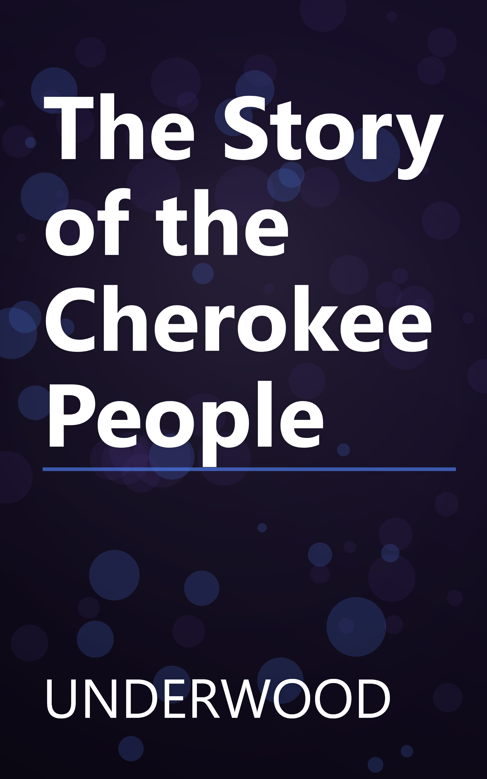 The Story of the Cherokee People book cover