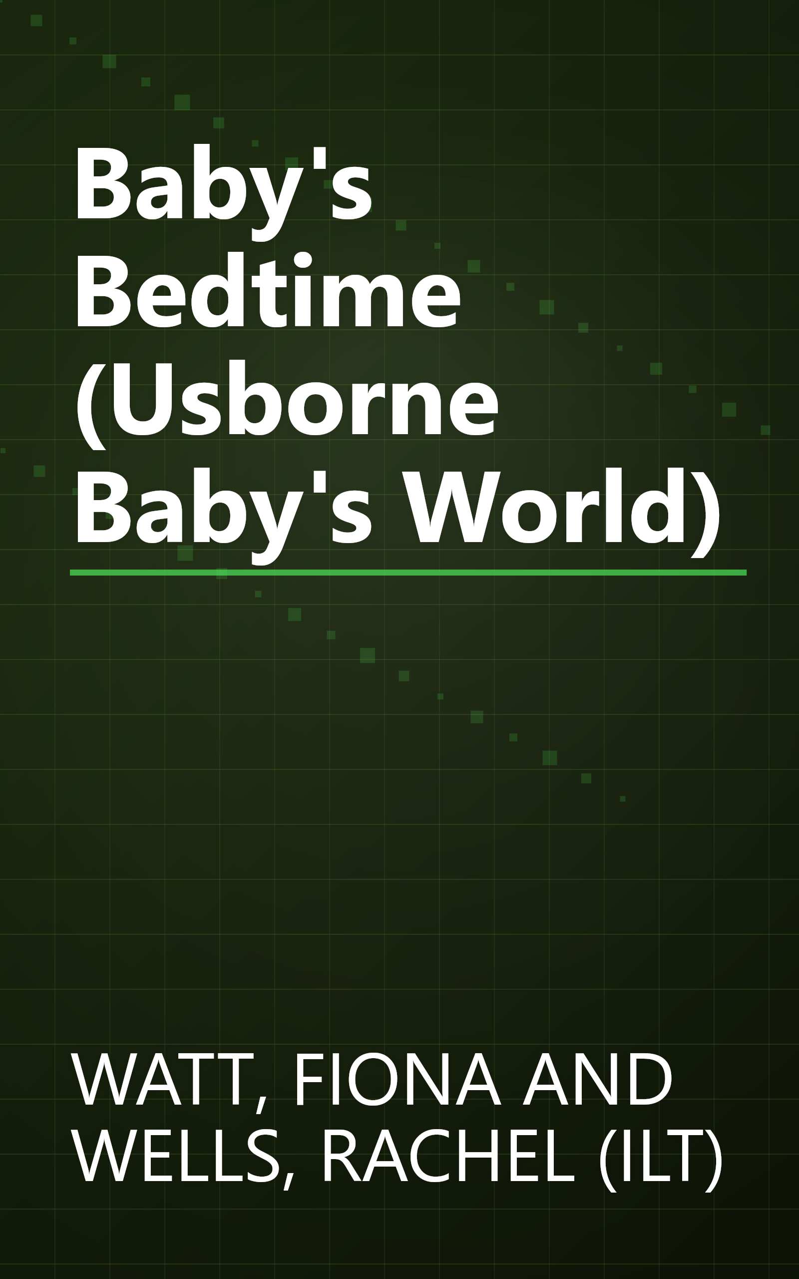 Baby's Bedtime (Usborne Baby's World) book cover