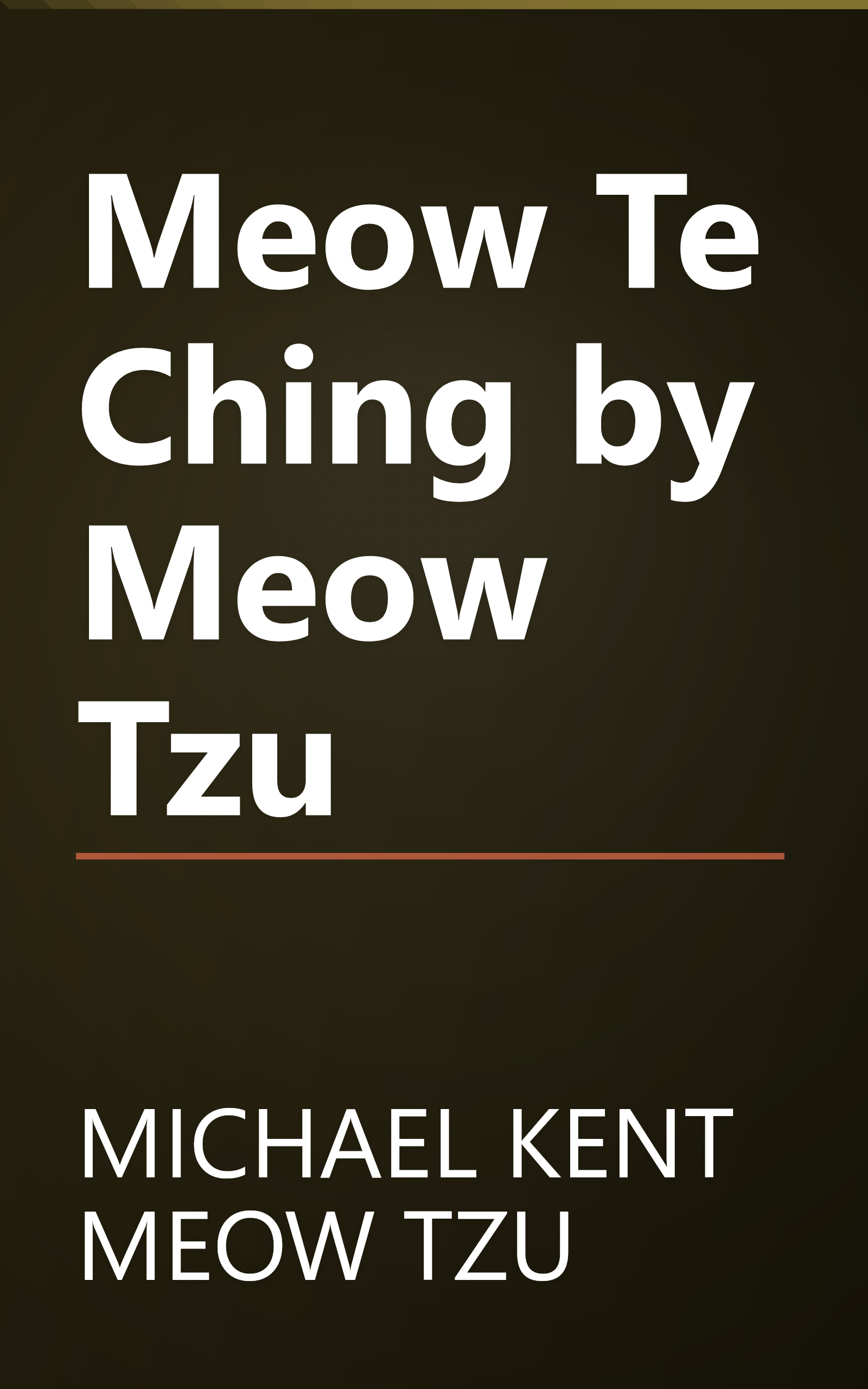 Meow Te Ching by Meow Tzu book cover