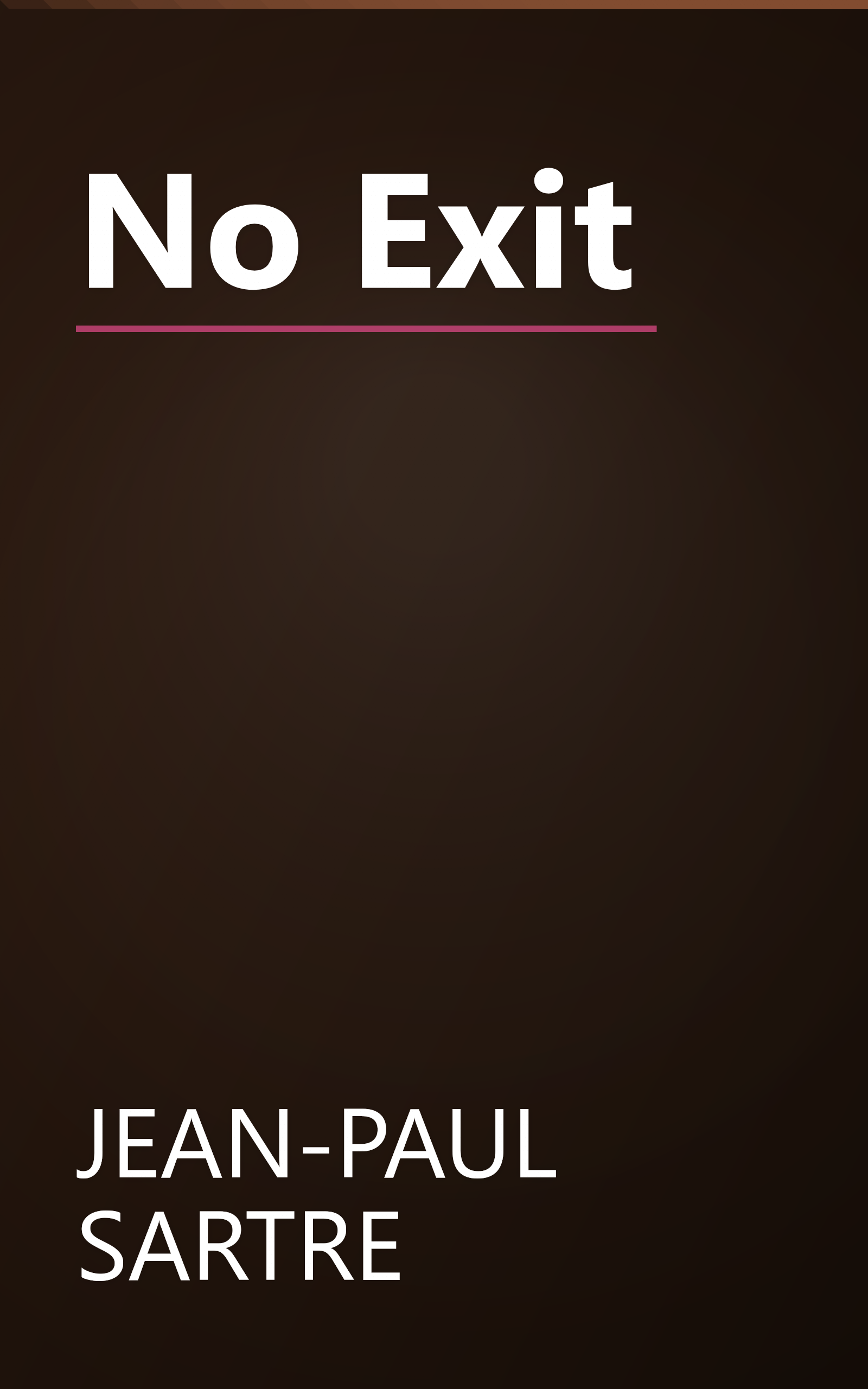 No Exit book cover