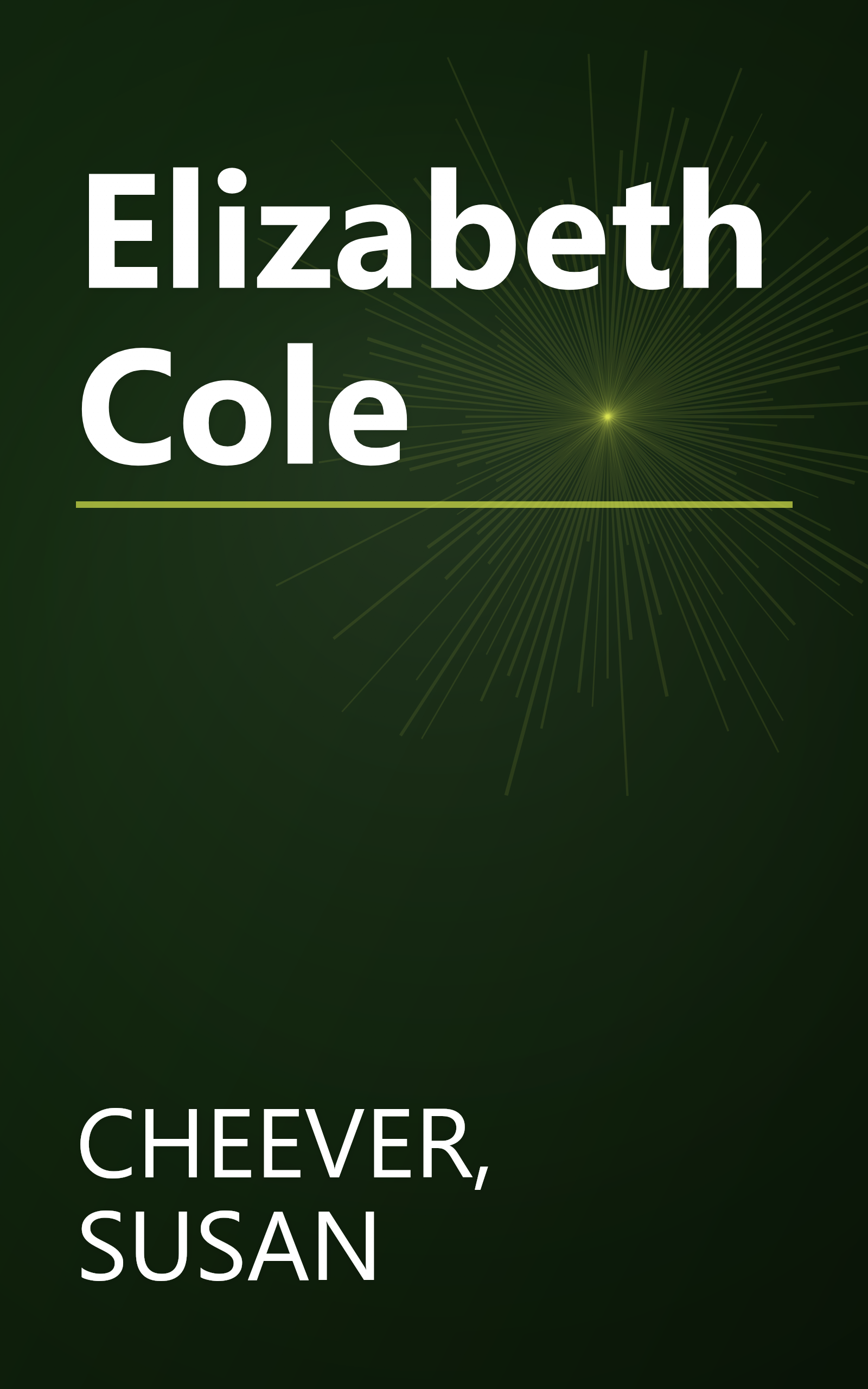 Elizabeth Cole book cover