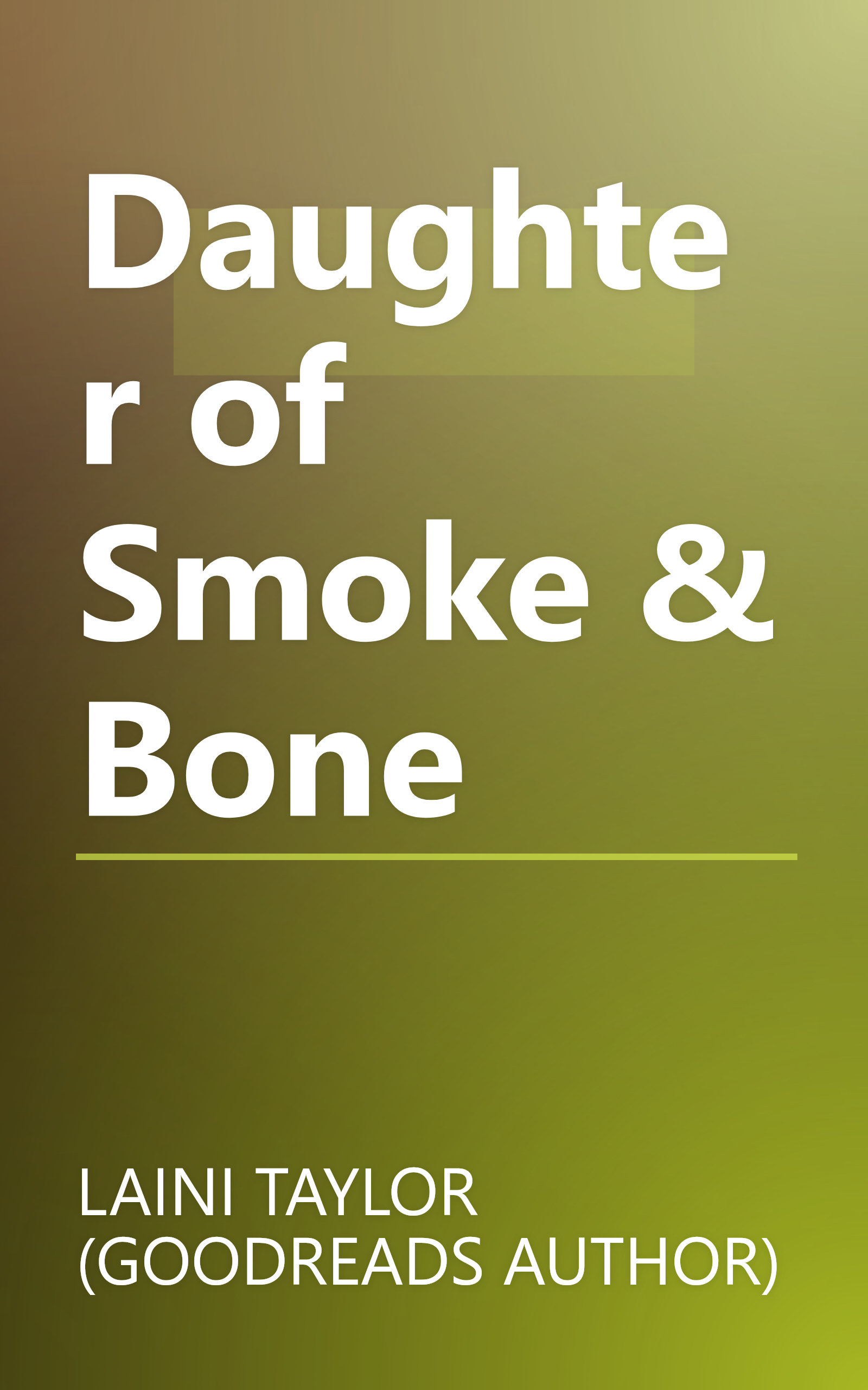 Daughter of Smoke & Bone book cover