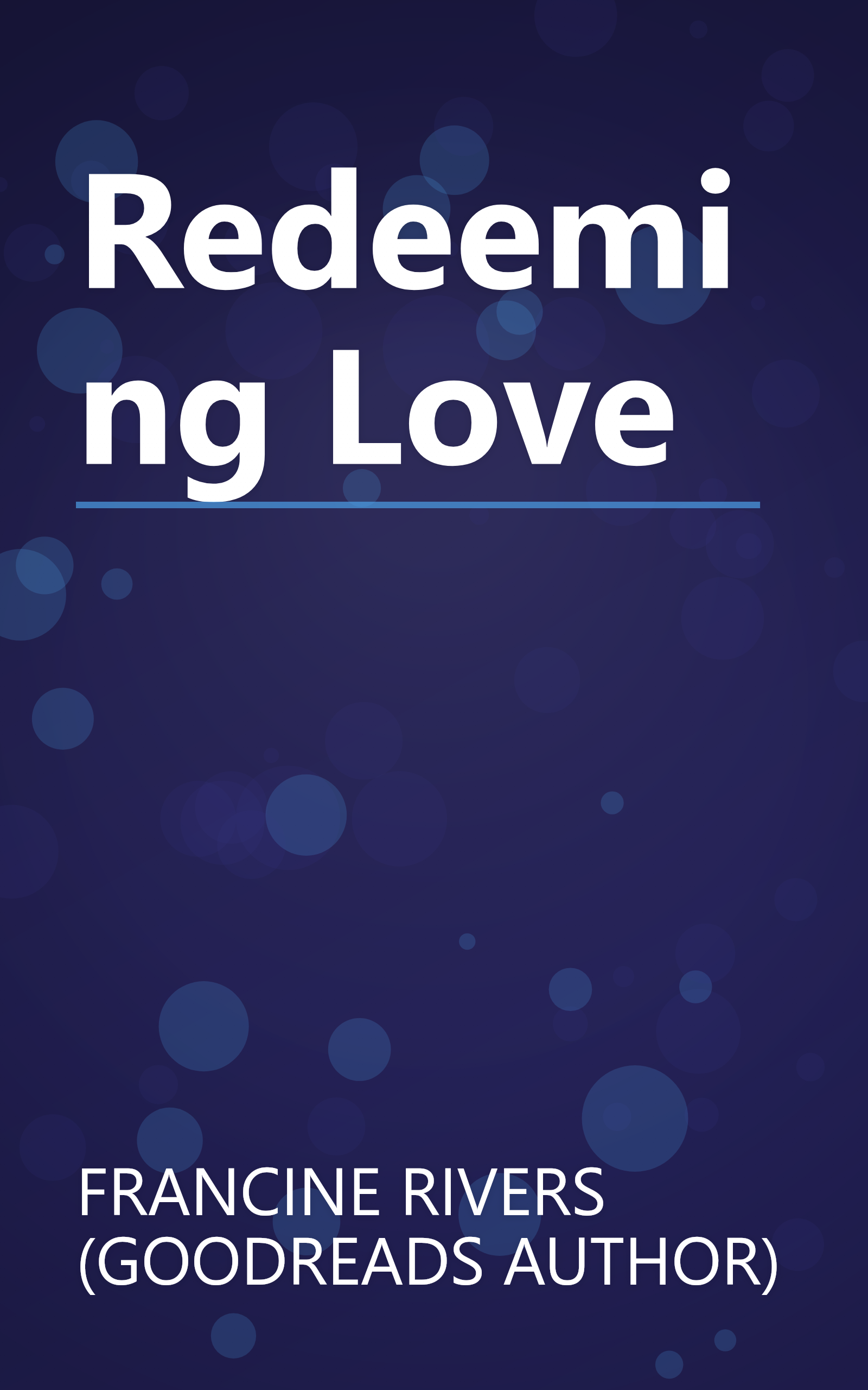 Redeeming Love book cover