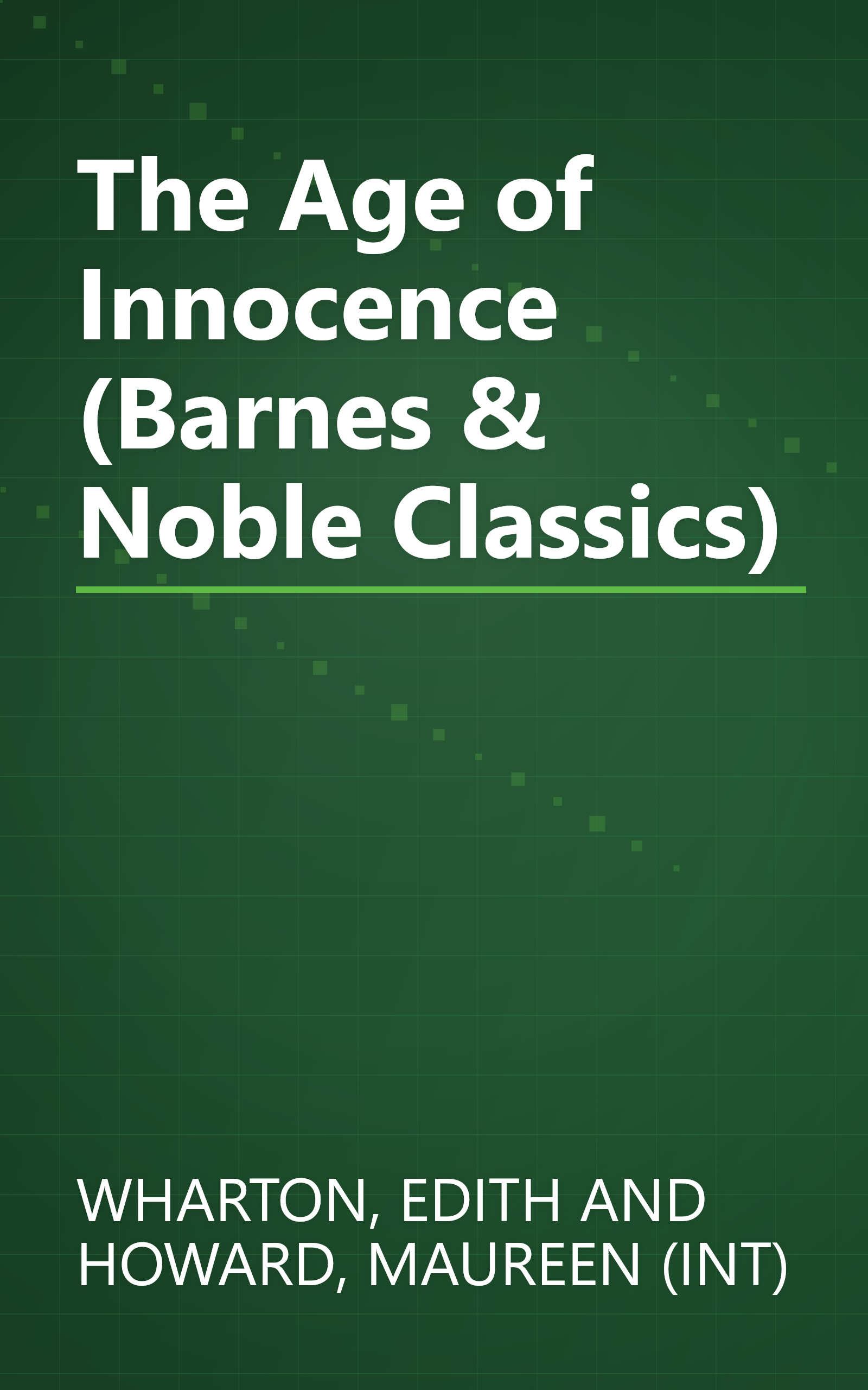 The Age of Innocence (Barnes & Noble Classics) book cover