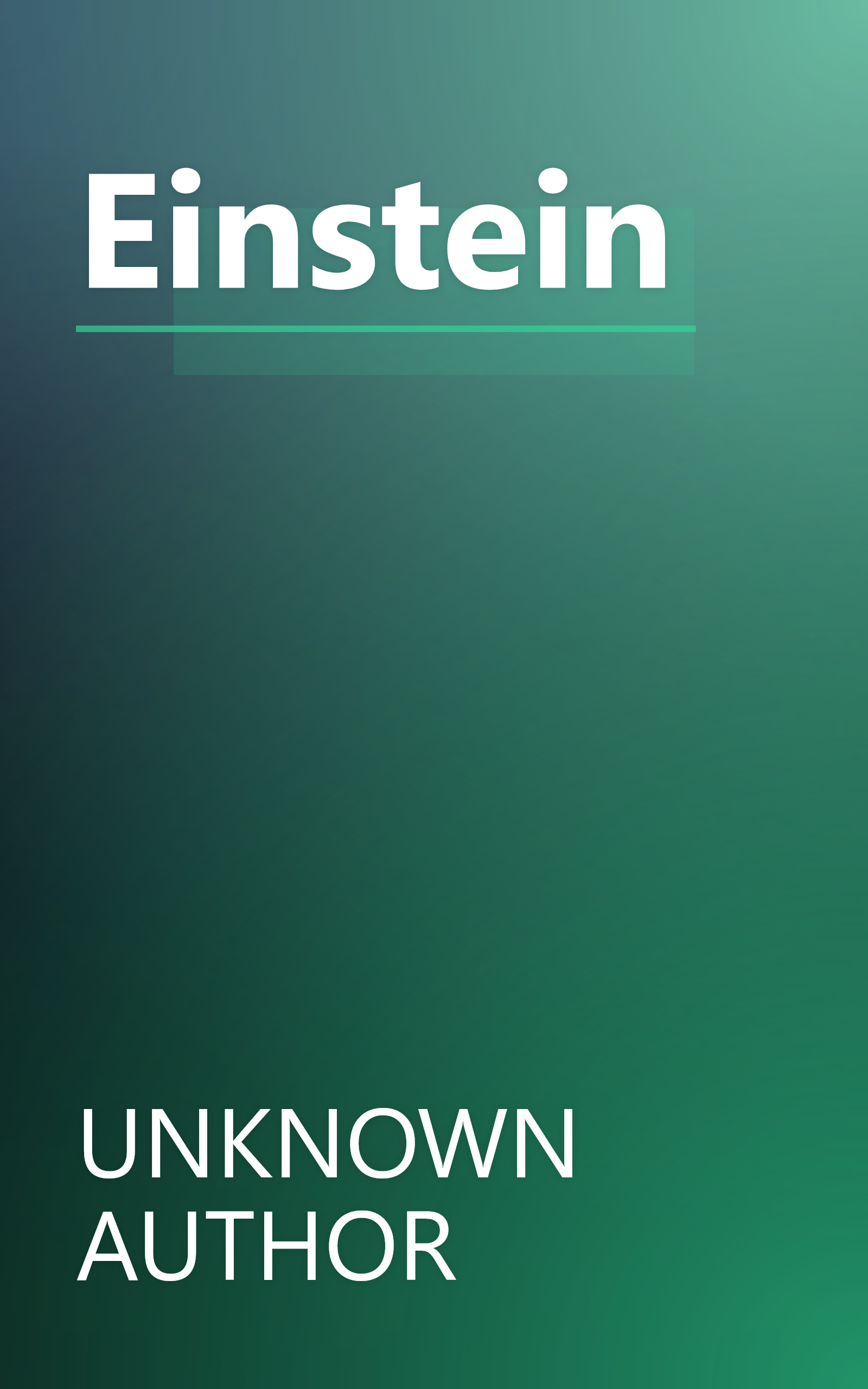 Einstein book cover