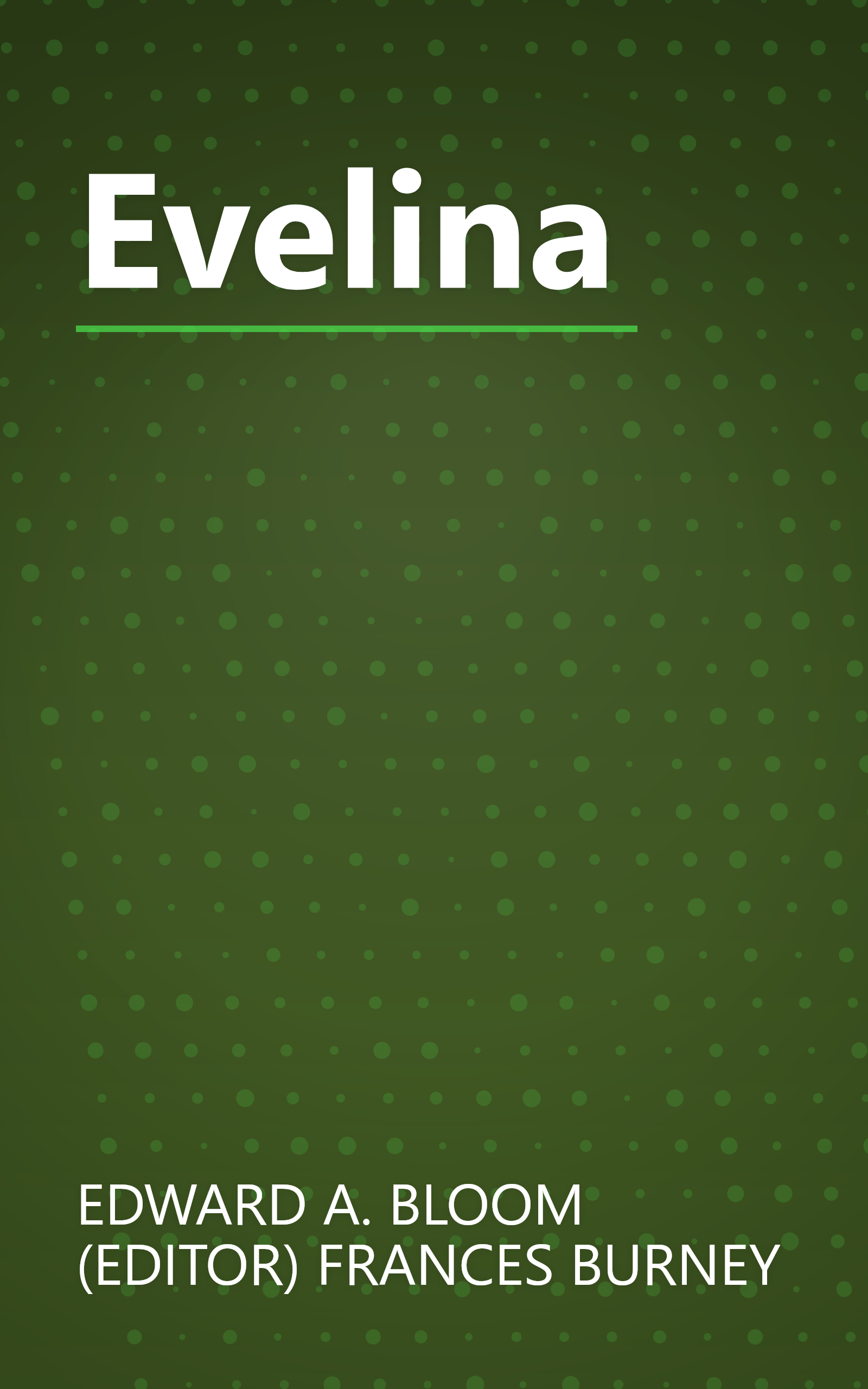 Evelina book cover