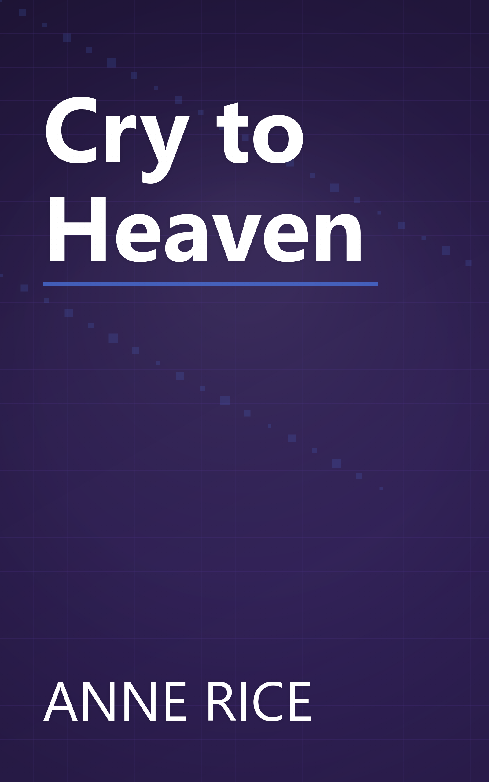 Cry to Heaven book cover
