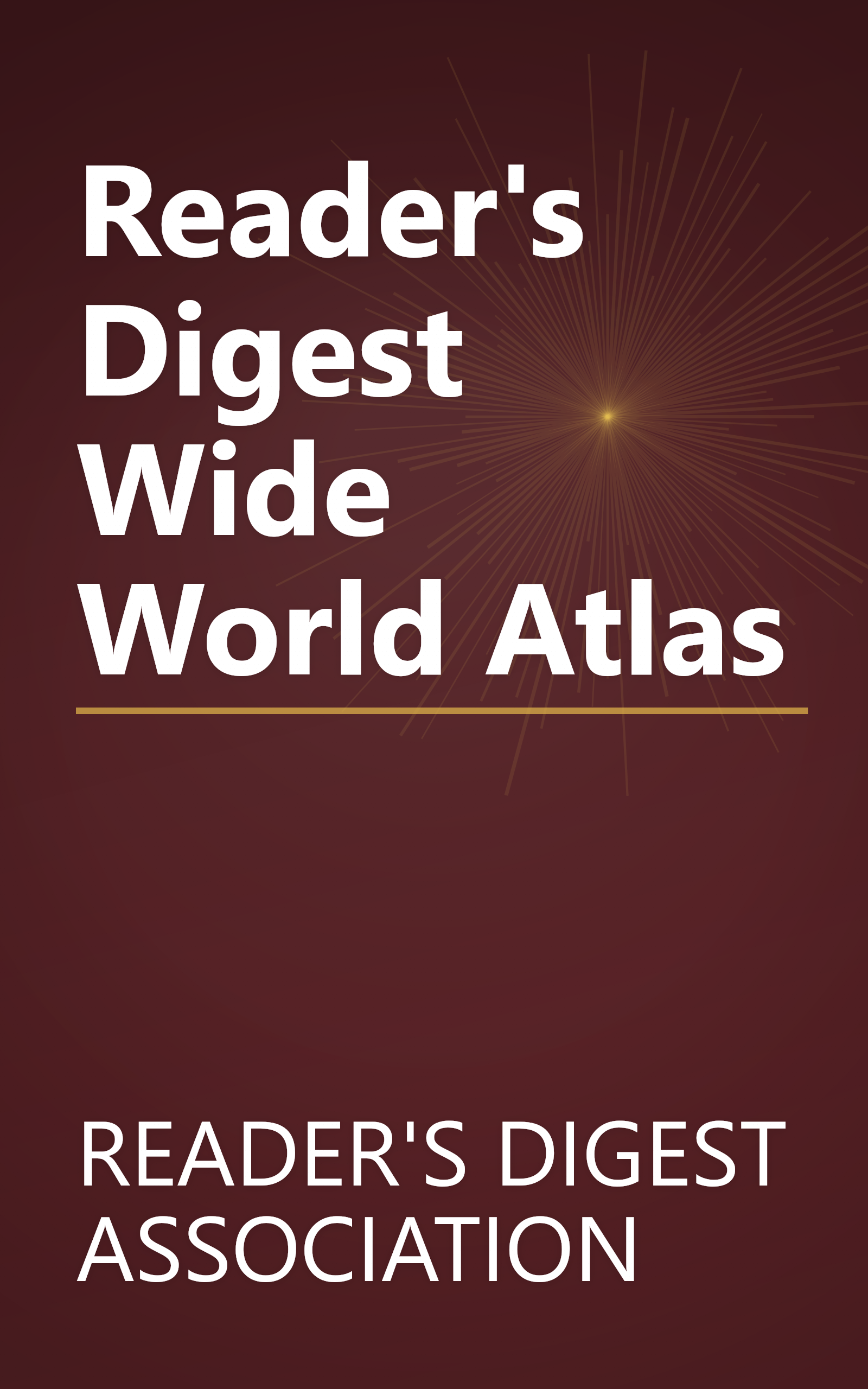 Reader's Digest Wide World Atlas book cover
