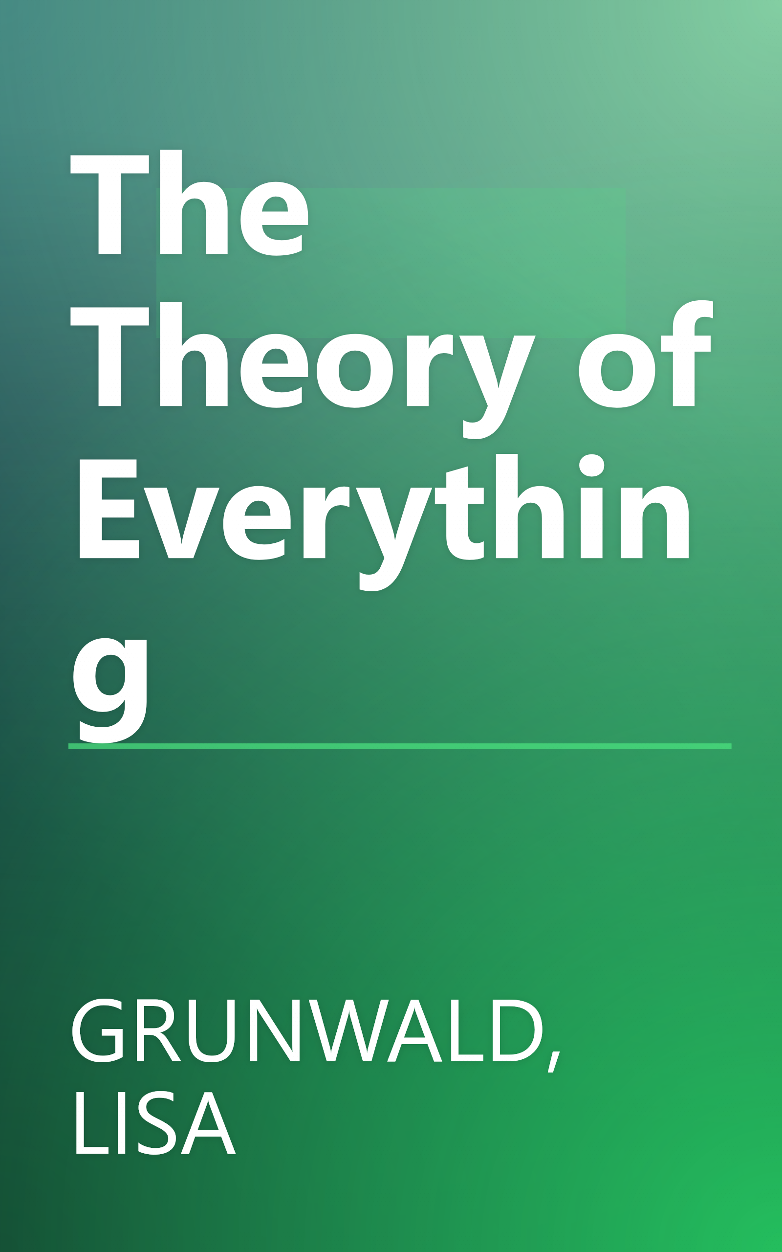 The Theory of Everything book cover