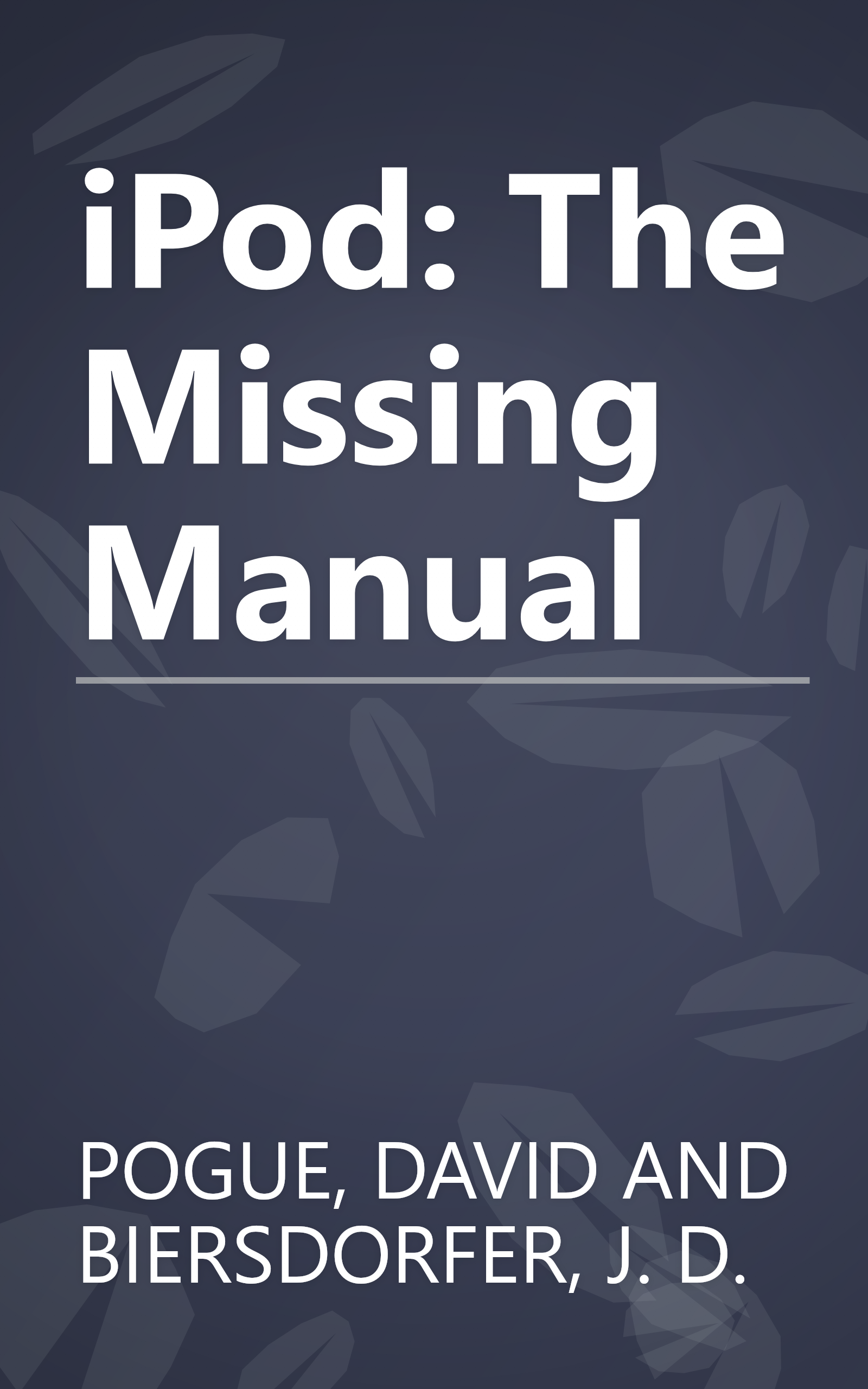 iPod: The Missing Manual book cover