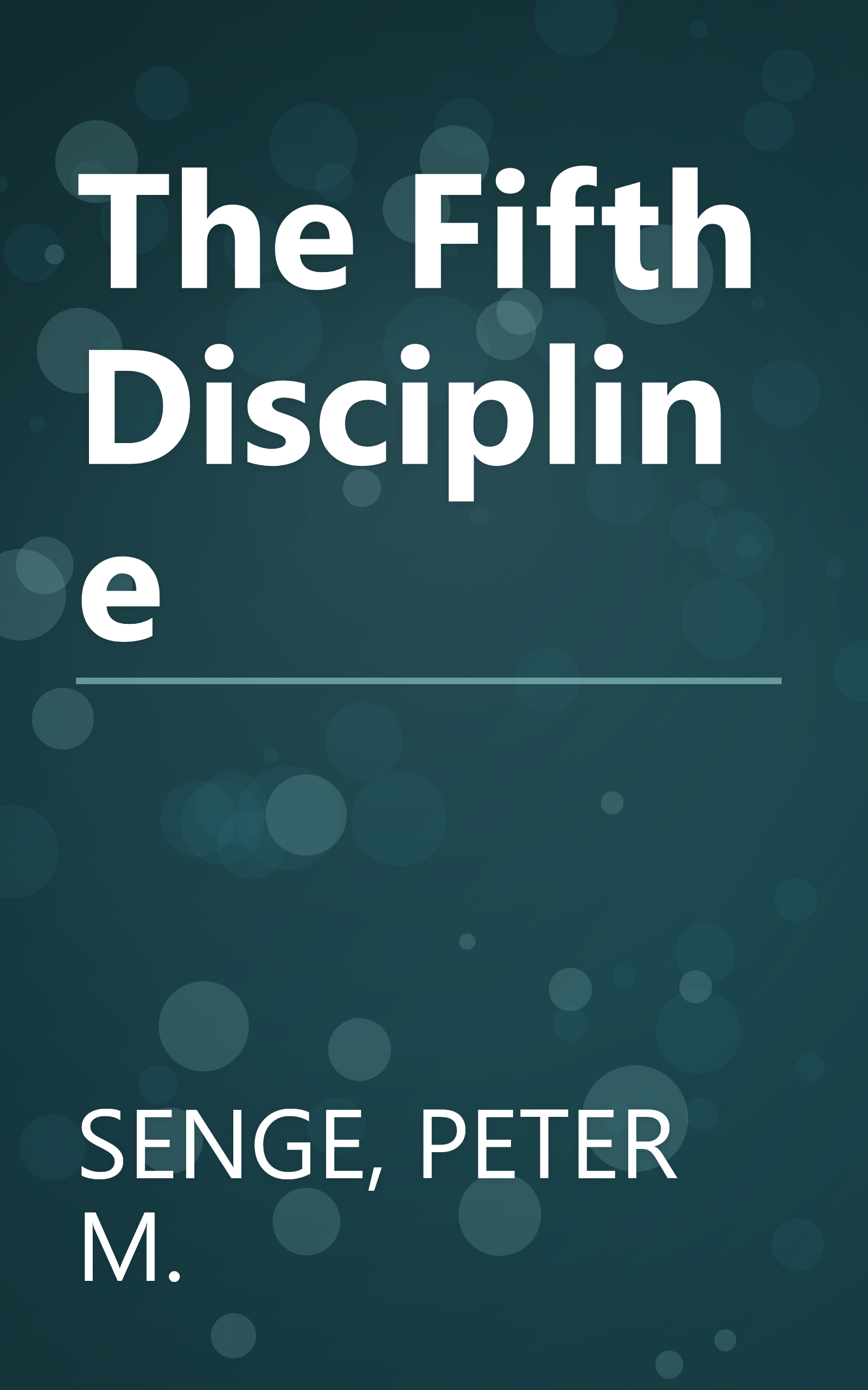 The Fifth Discipline book cover