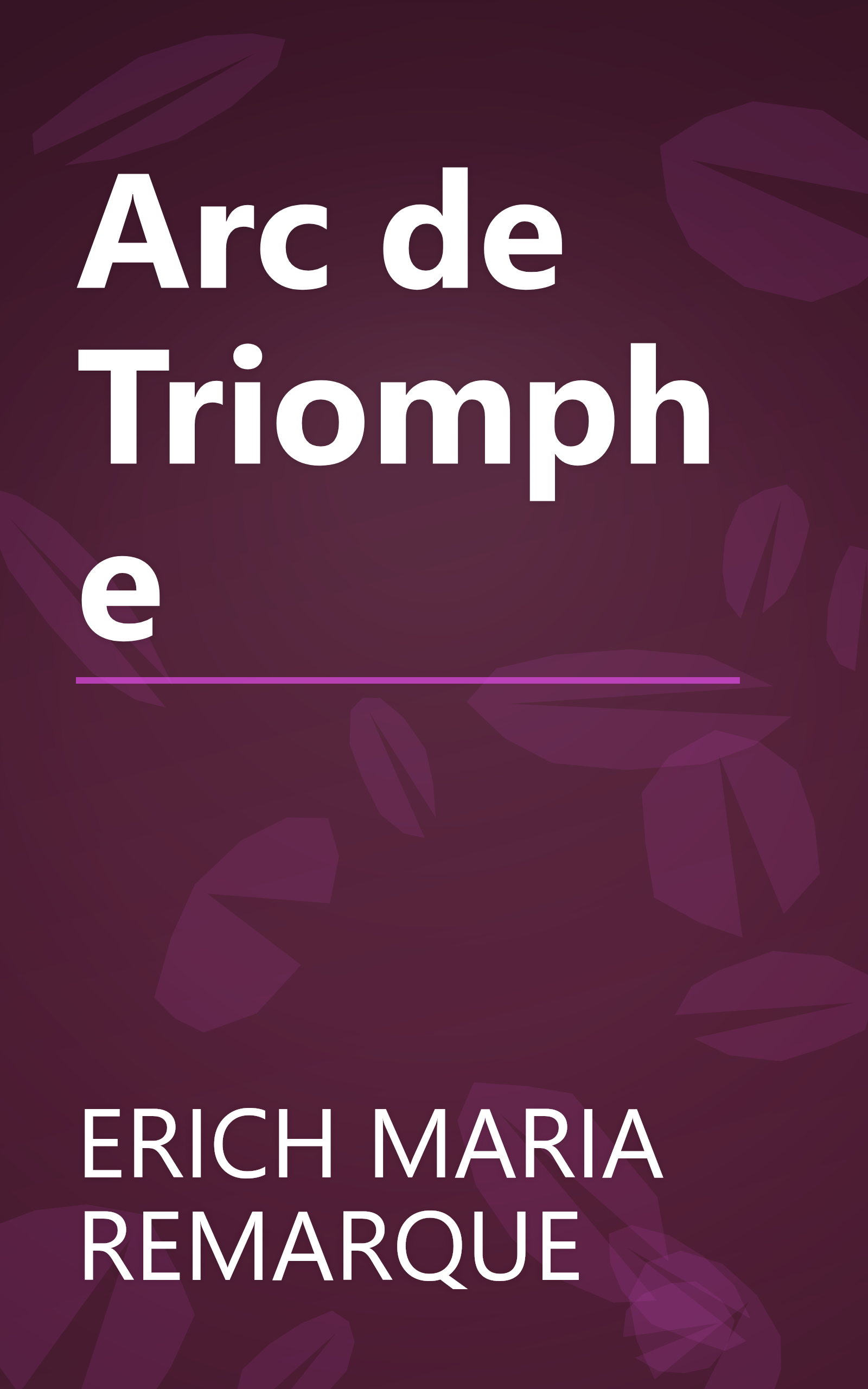 Arc de Triomphe book cover