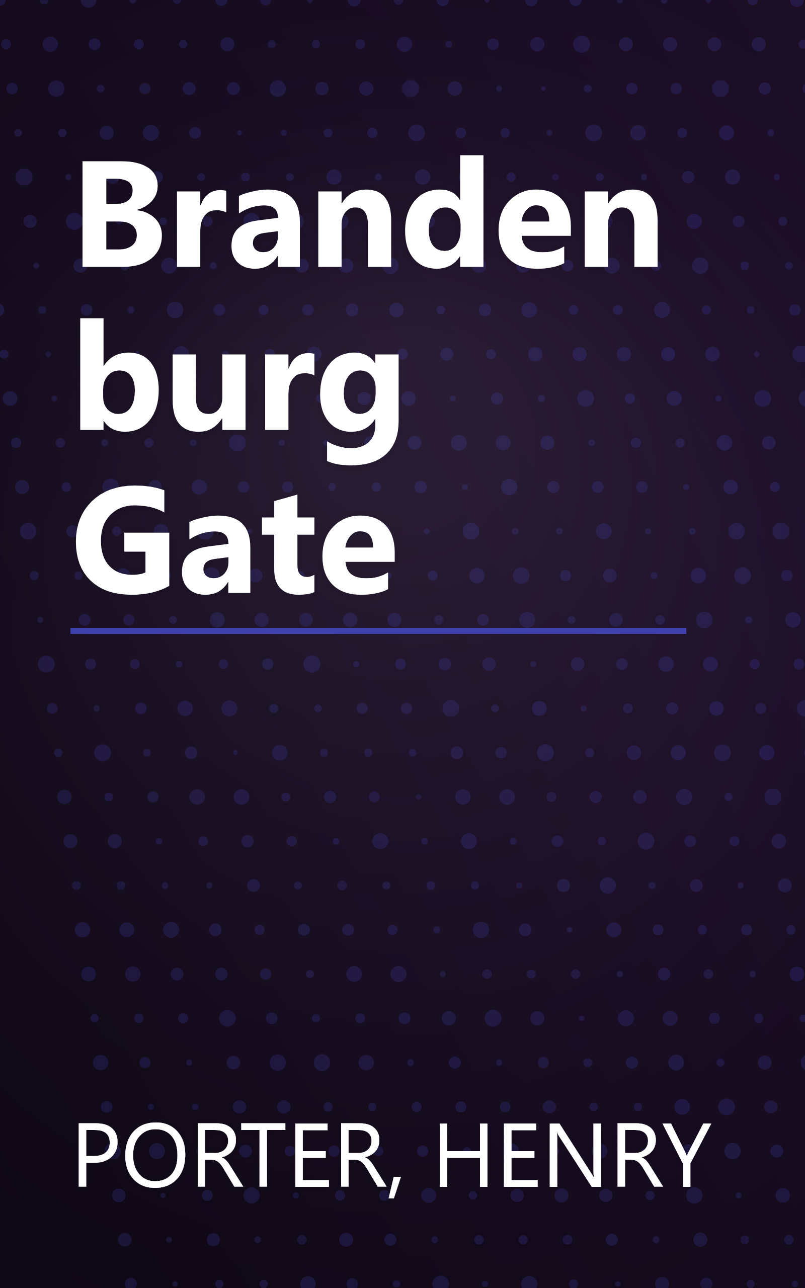 Brandenburg Gate book cover