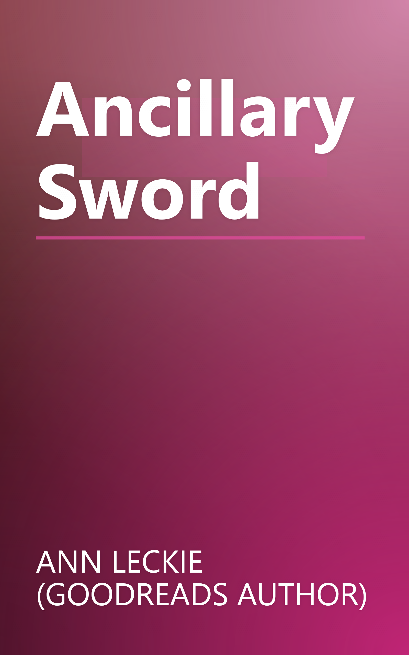 Ancillary Sword book cover