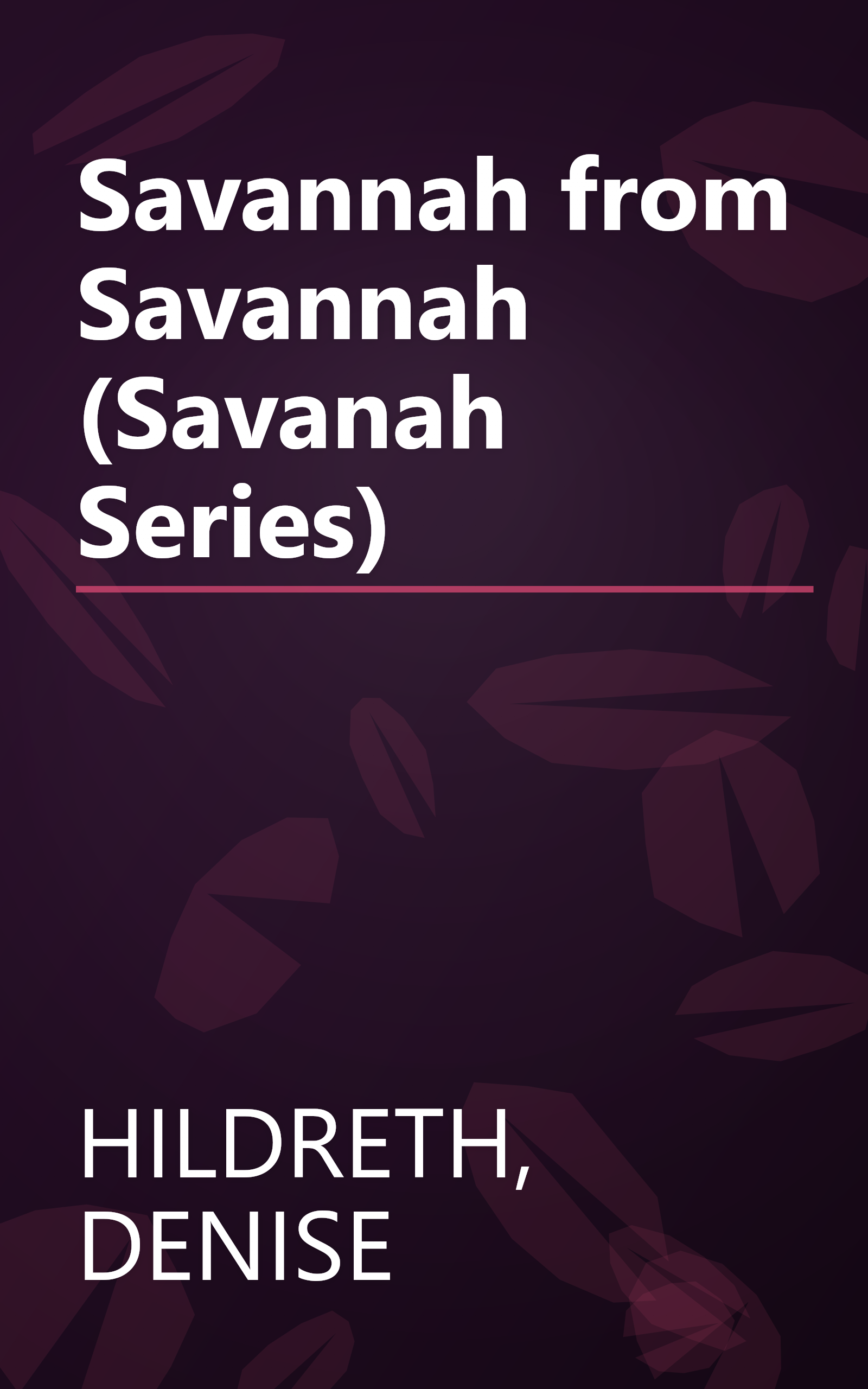 Savannah from Savannah (Savanah Series) book cover