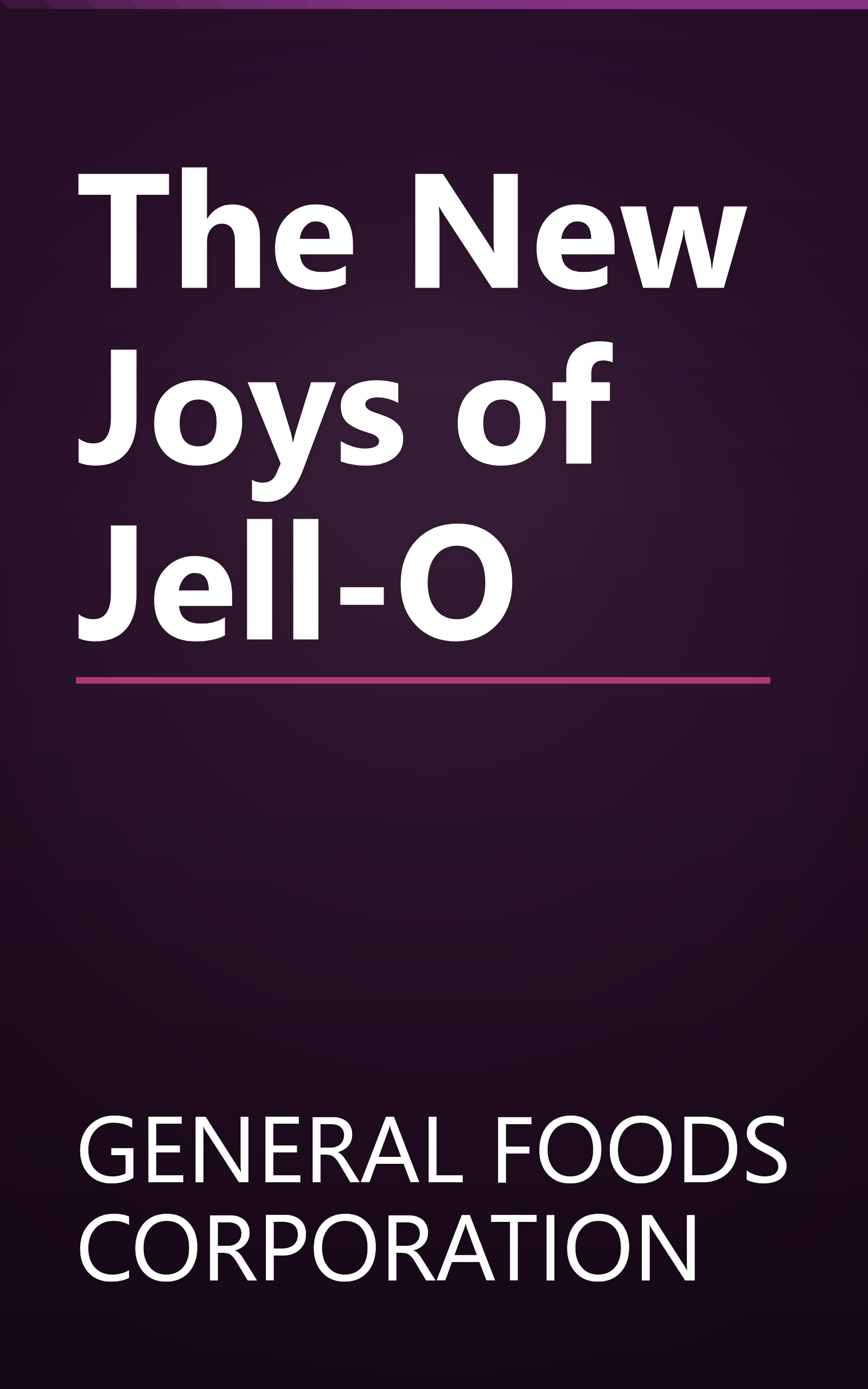 The New Joys of Jell-O book cover