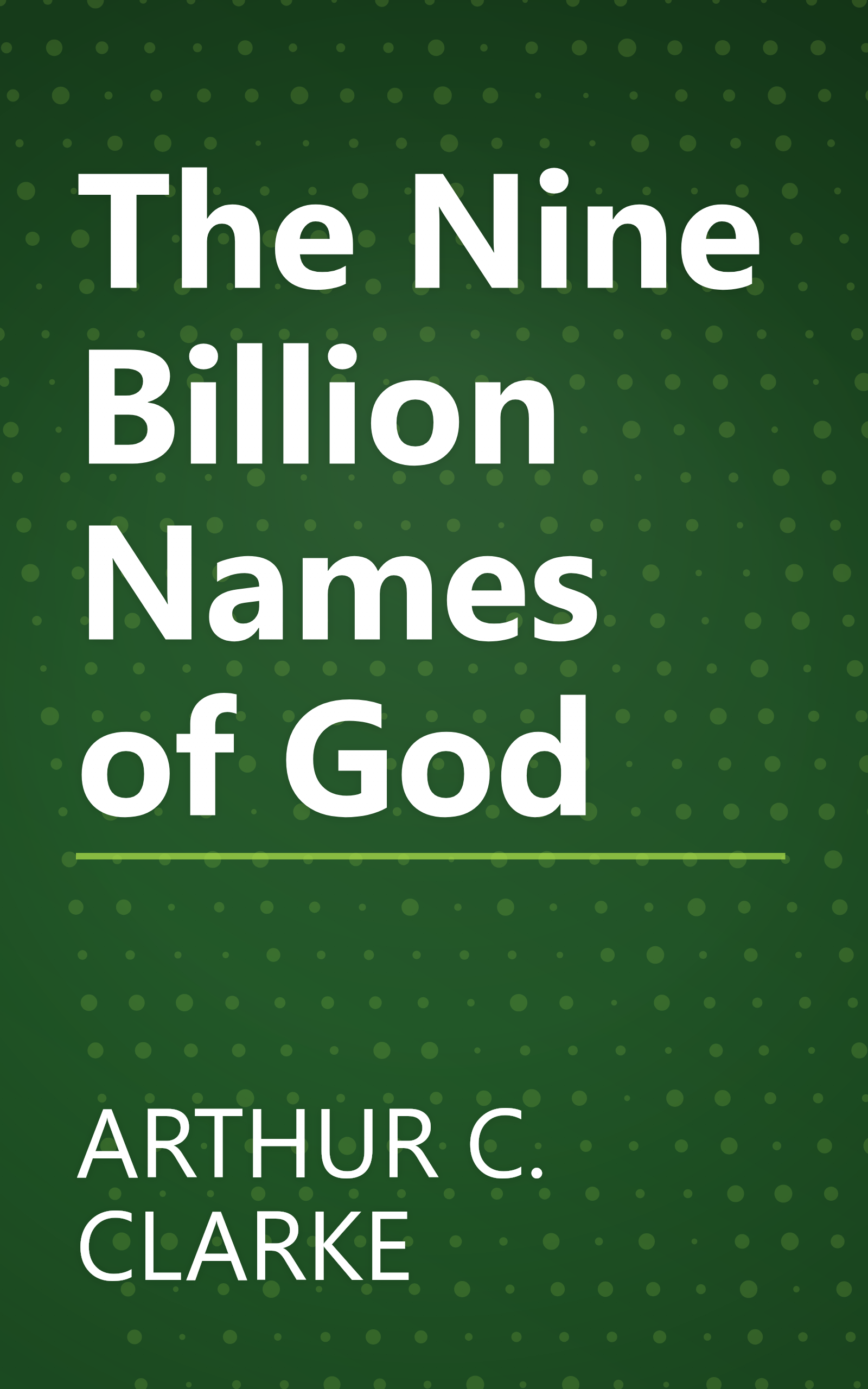 The Nine Billion Names of God book cover