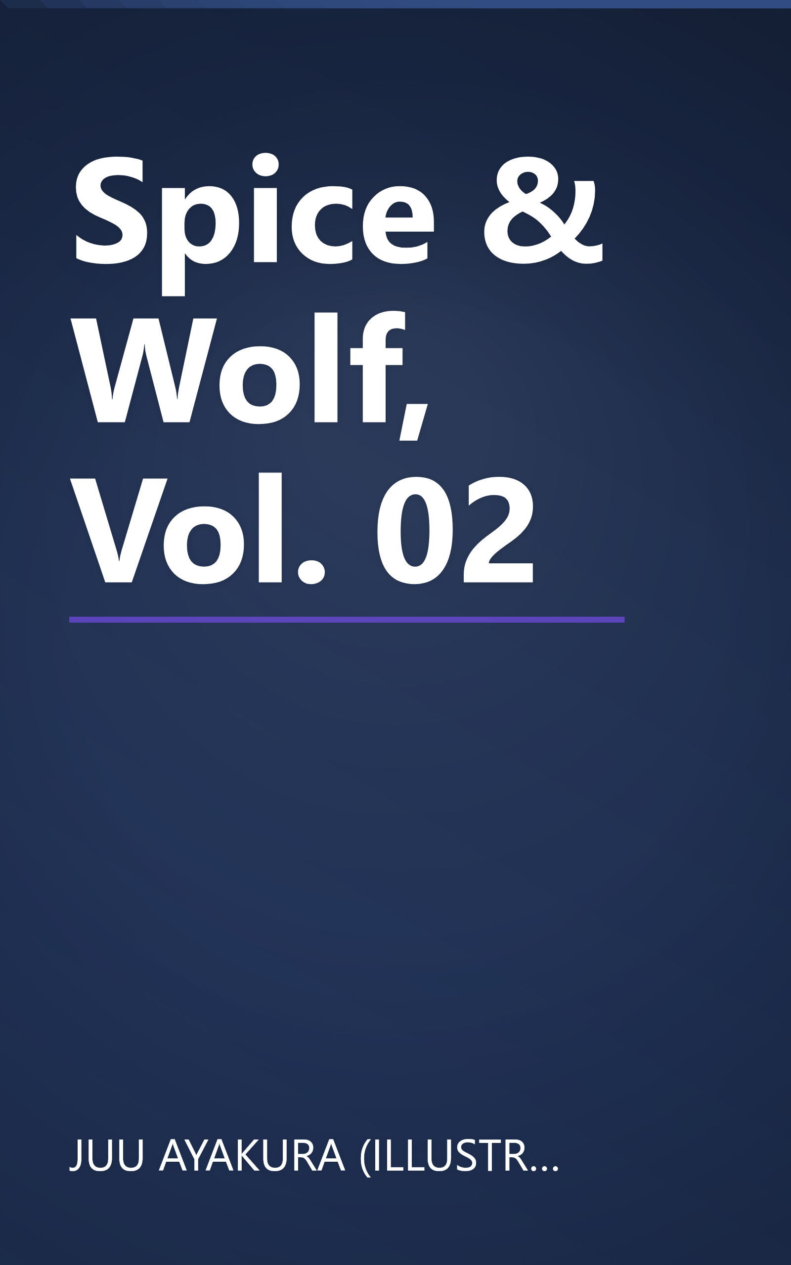 Spice & Wolf, Vol. 02 book cover