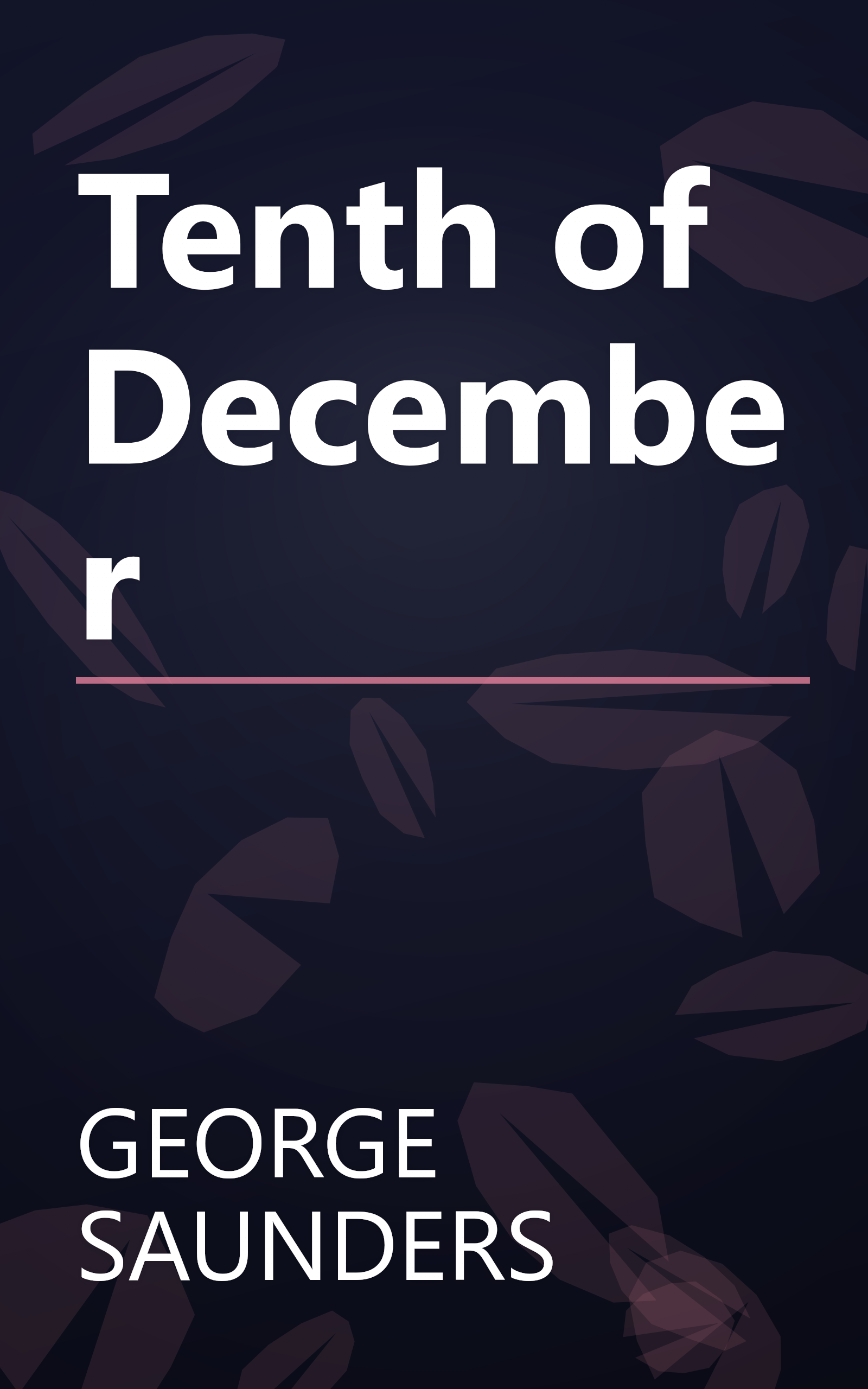 Tenth of December book cover
