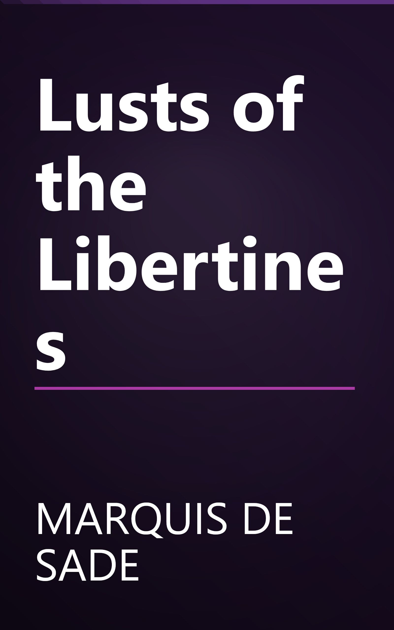 Lusts of the Libertines book cover