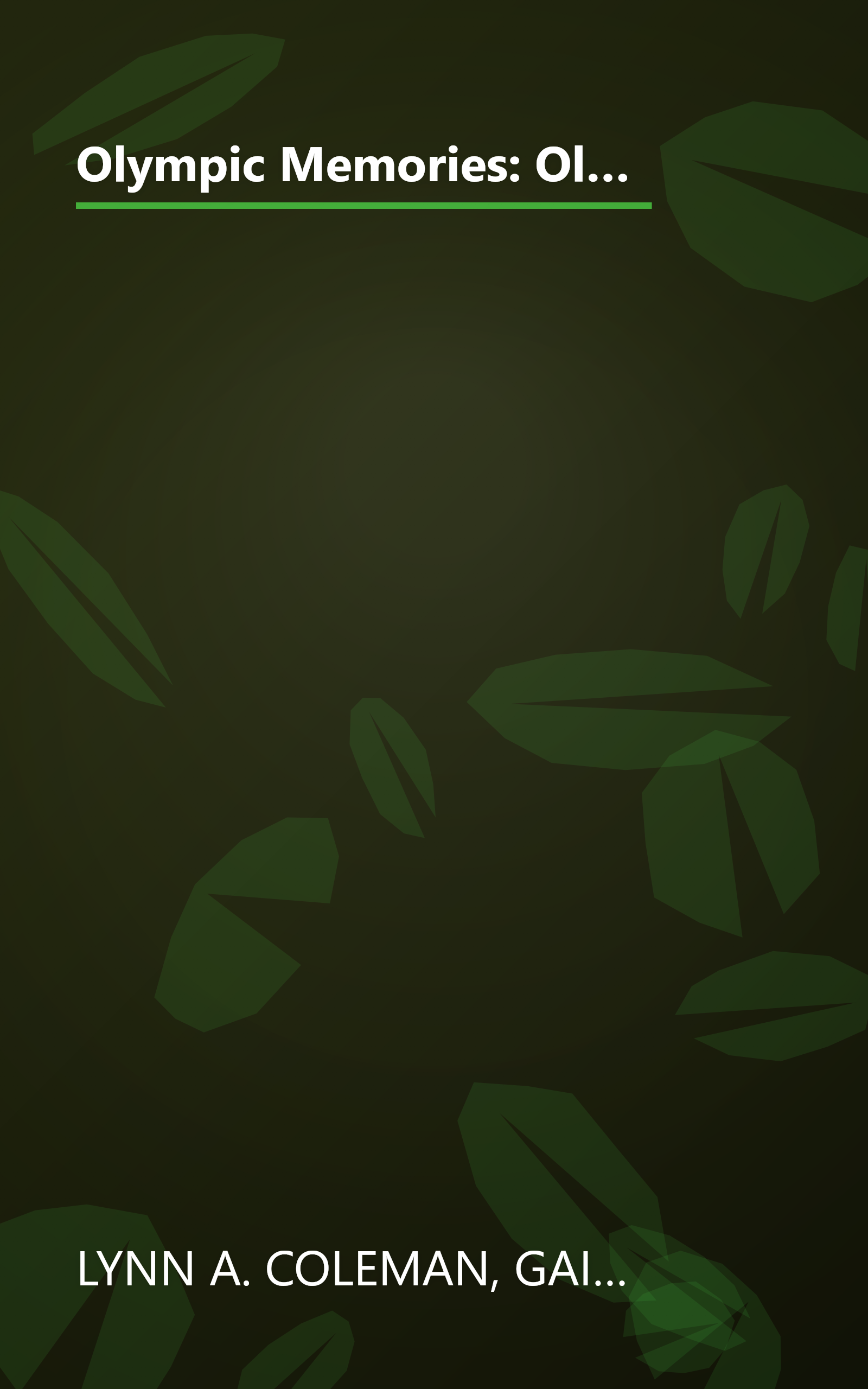 Olympic Memories: Olympic Hopes/Olympic Cheers/Olympic Dreams/Olympic Goals (Inspirational Romance Collection) book cover