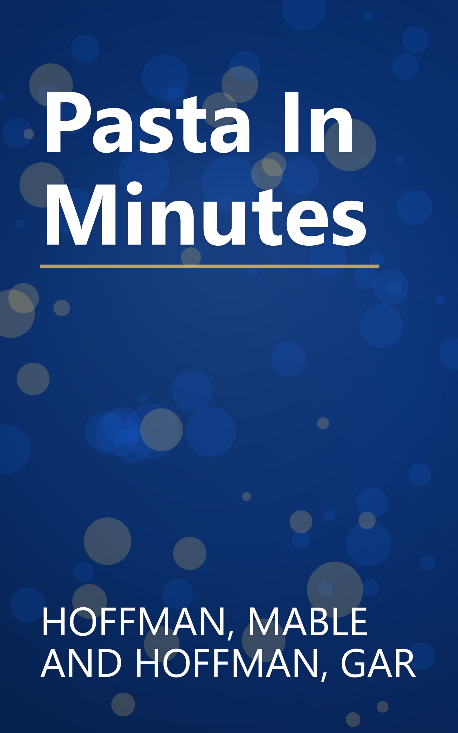 Pasta In Minutes book cover