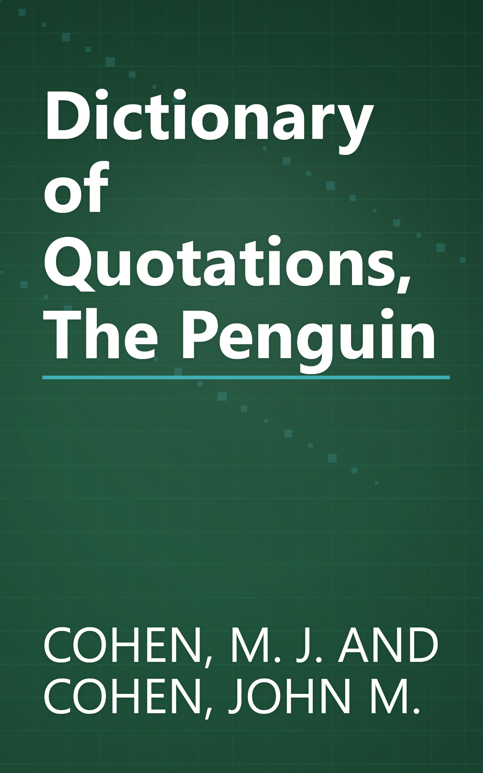 Dictionary of Quotations, The Penguin book cover