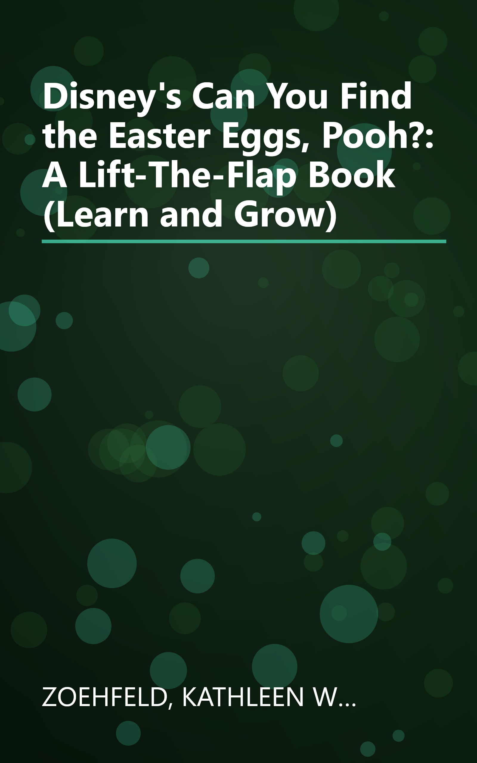 Disney's Can You Find the Easter Eggs, Pooh?: A Lift-The-Flap Book (Learn and Grow) book cover