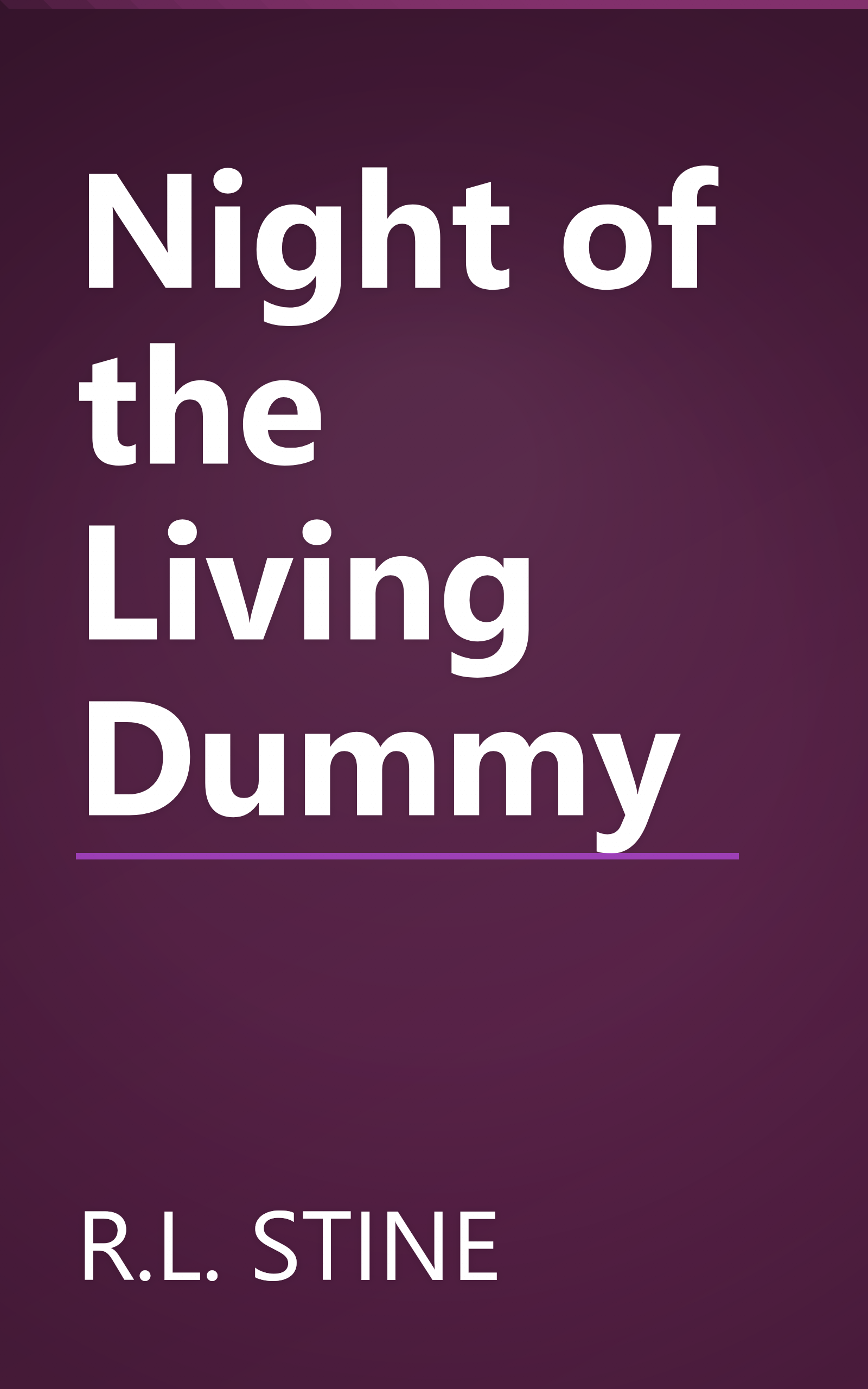 Night of the Living Dummy book cover